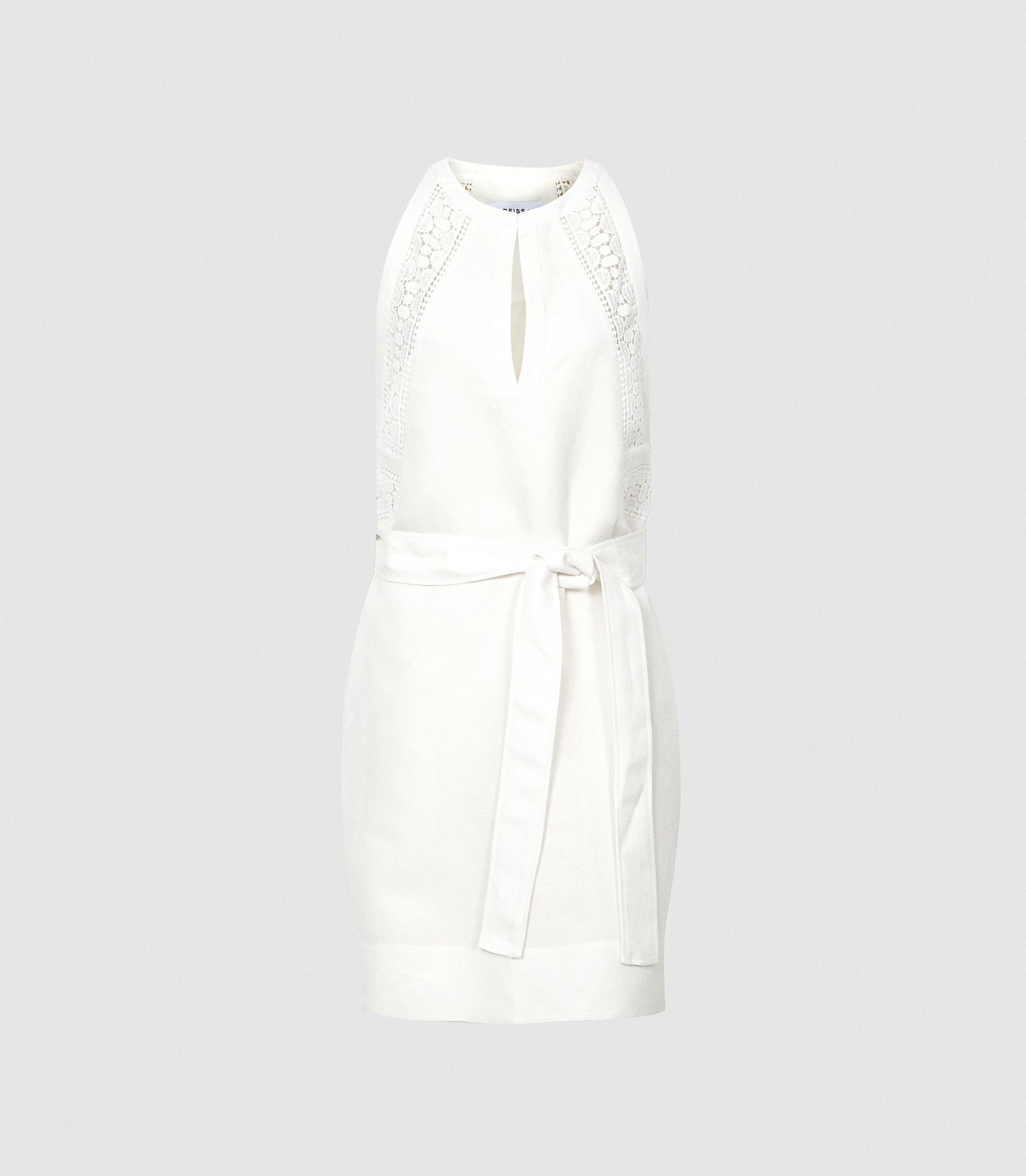 REISS Rhona Embroidered Mini Dress | endource