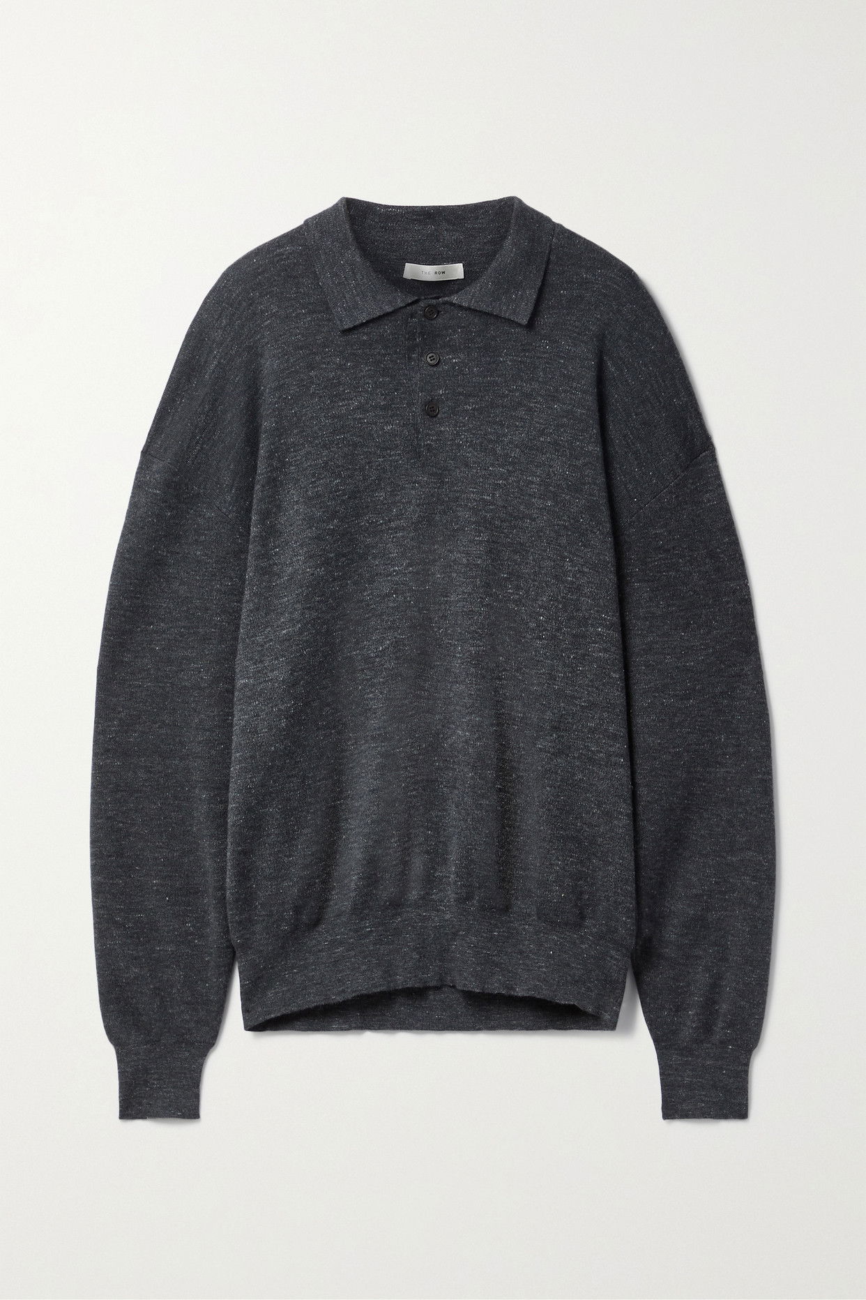 THE ROW Deja Knitted Sweater in Gray | endource
