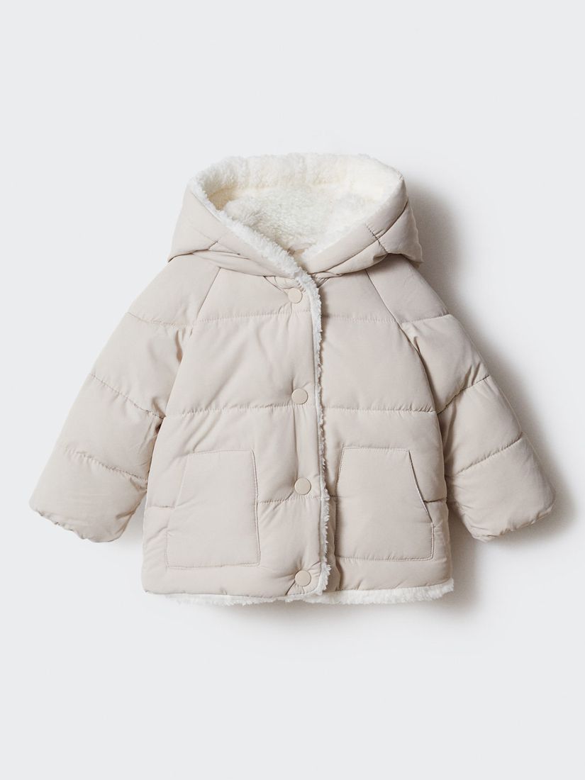 MANGO Baby Patrick Jacket in Pastel Grey | Endource