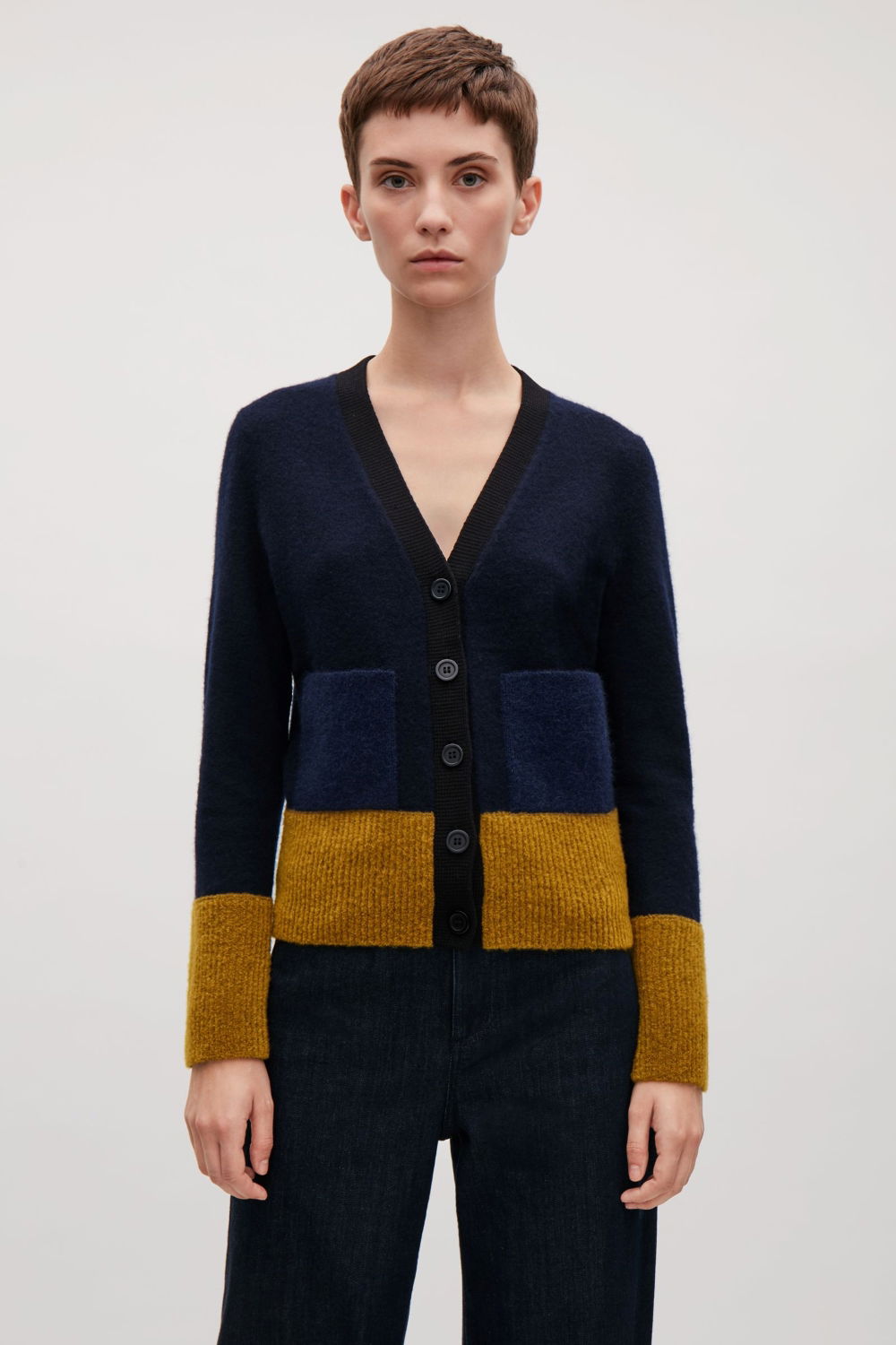 COS Colour-block Cardigan | endource