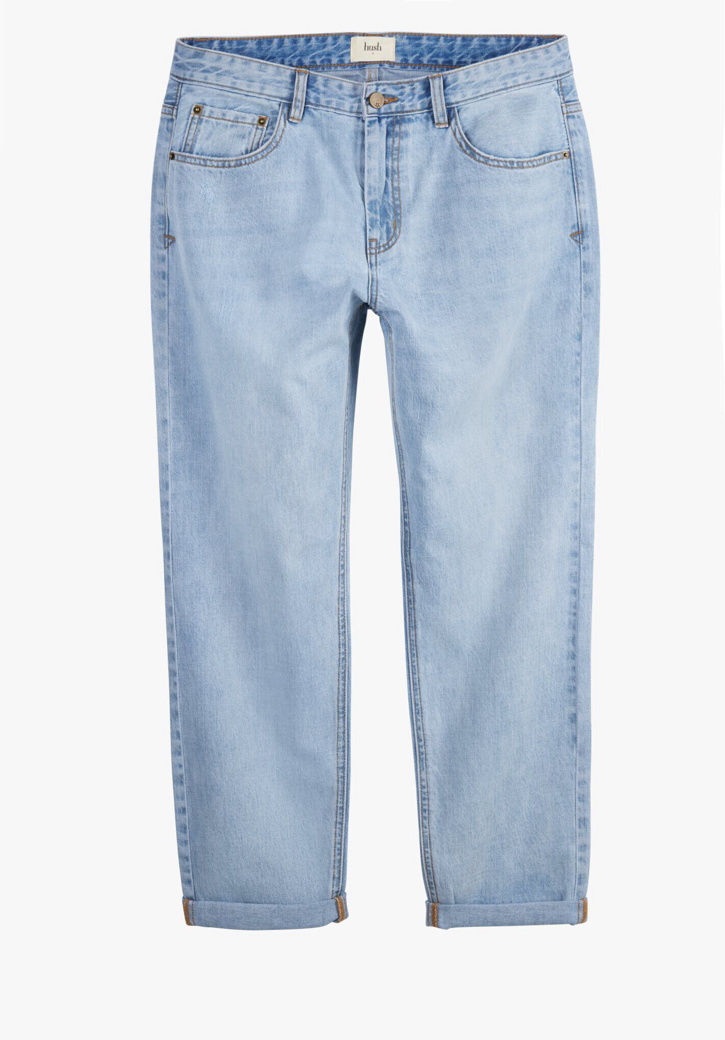 HUSH Boyfriend Jeans in Pale Blue Authentic | endource