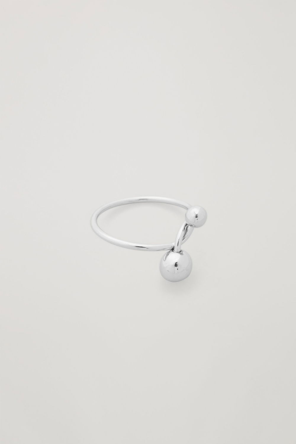 COS Metal Balls Silver Ring | endource