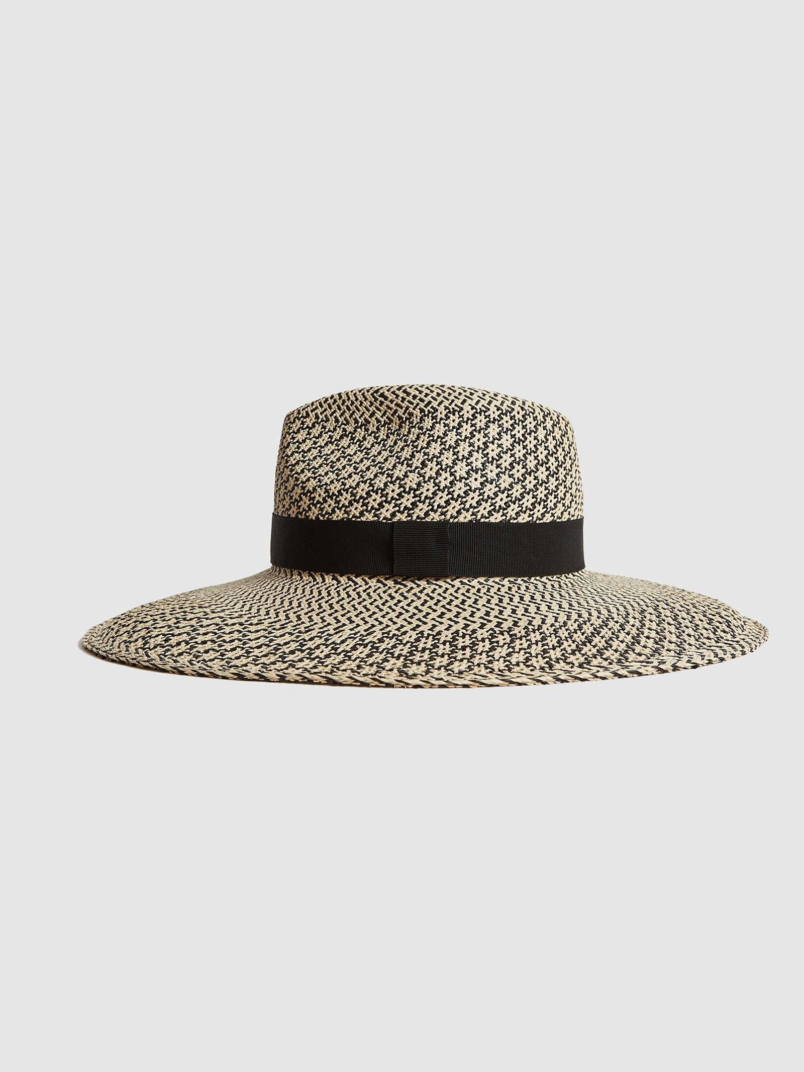 REISS Jessica Star Weave Panama Hat in Neutral | endource