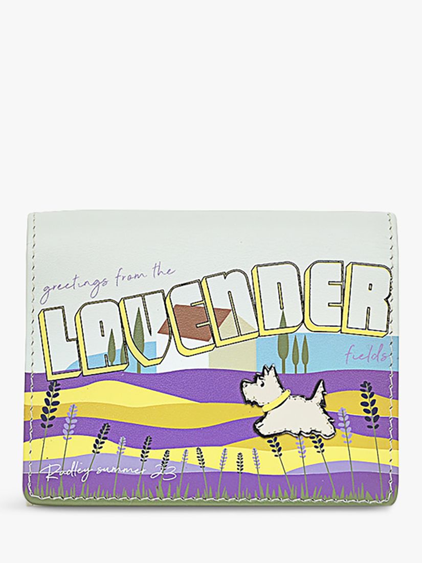 RADLEY Book Street Lavender Fields Small Flap Over Purse in Cloud/Multi ...