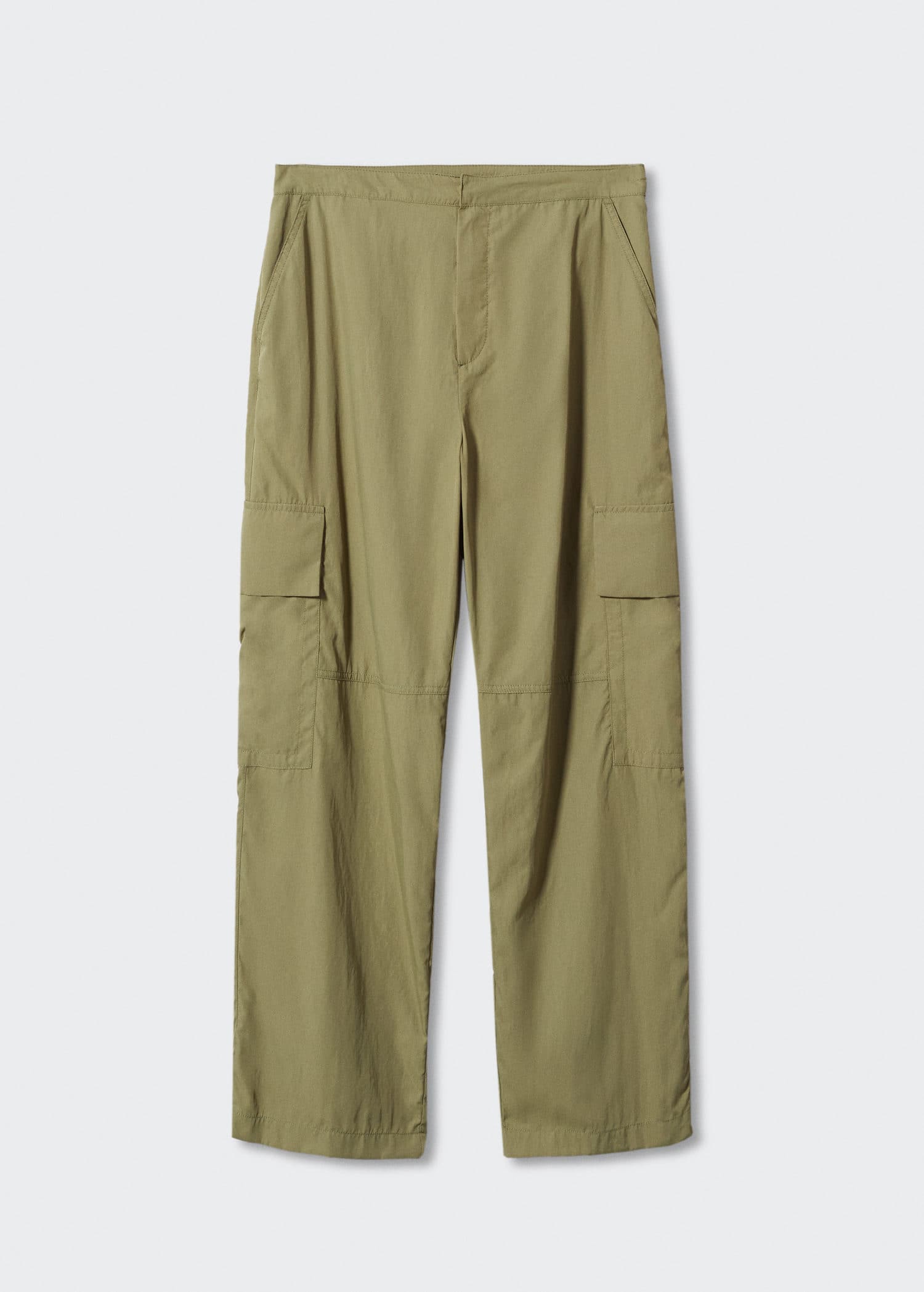 MANGO Pocket Cargo Pants in Green | endource