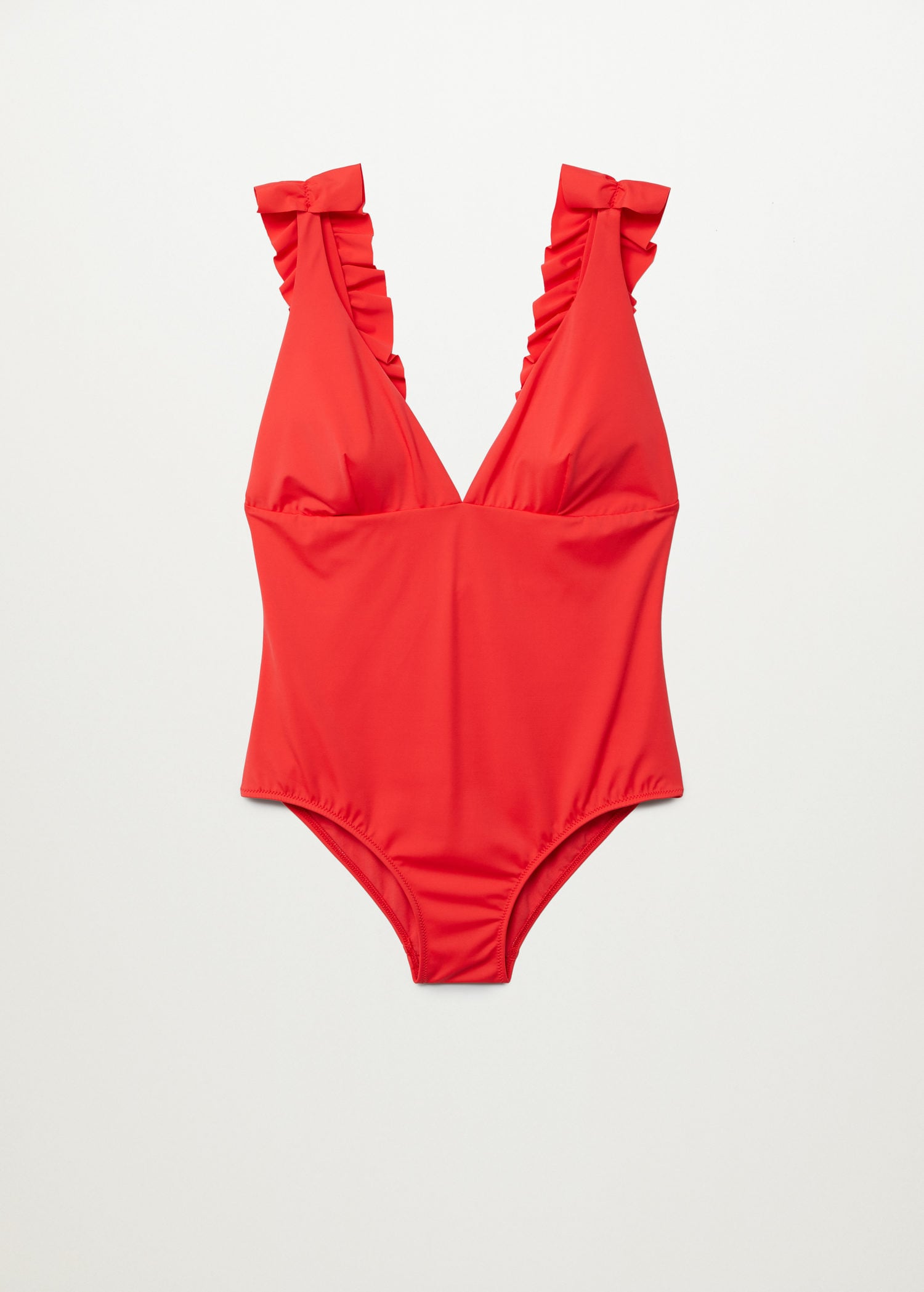 MANGO Swimsuit With Ruffle Detail | endource