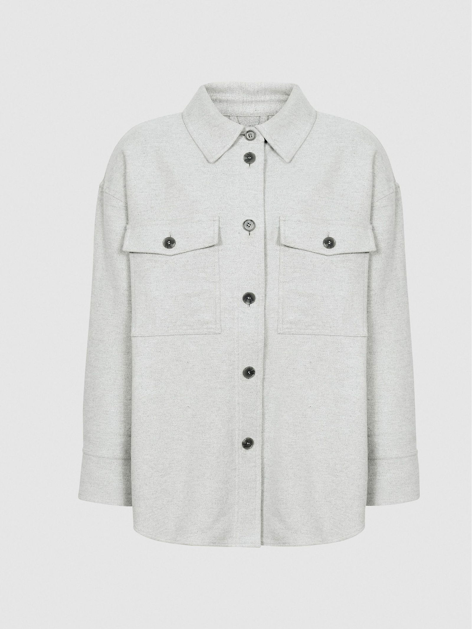 REISS Emily Heavyweight Cotton Overshirt | endource