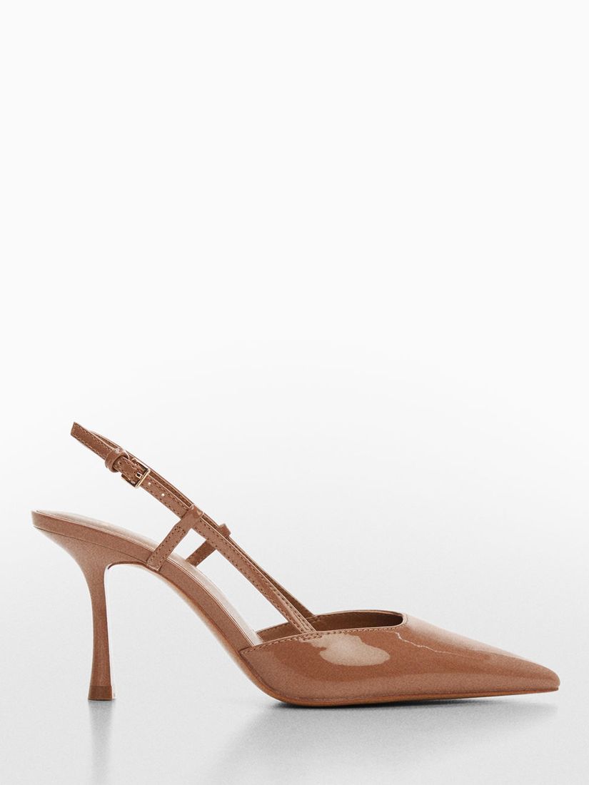 MANGO Loan Slingback Court Shoes in Tan | Endource