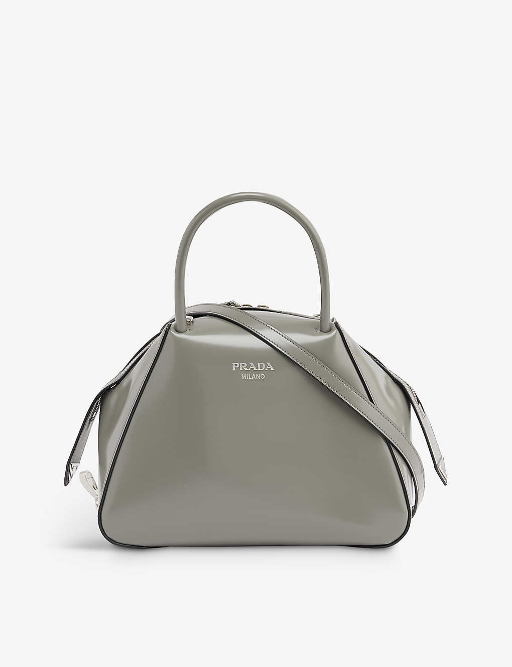 PRADA Supernova Small Leather Shoulder Bag in Marmo N | endource