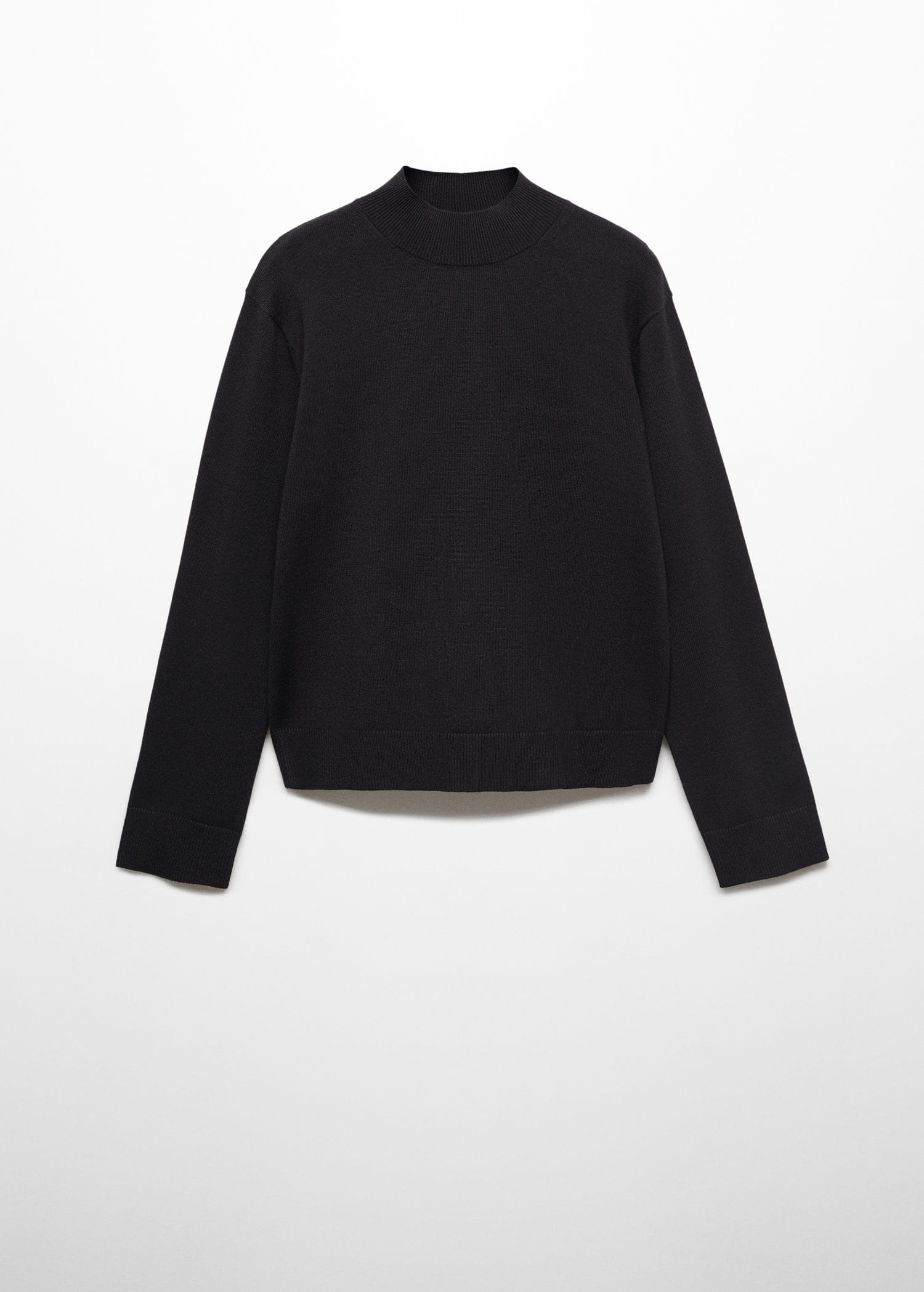 MANGO Perkins Neck Knitted Sweater | endource