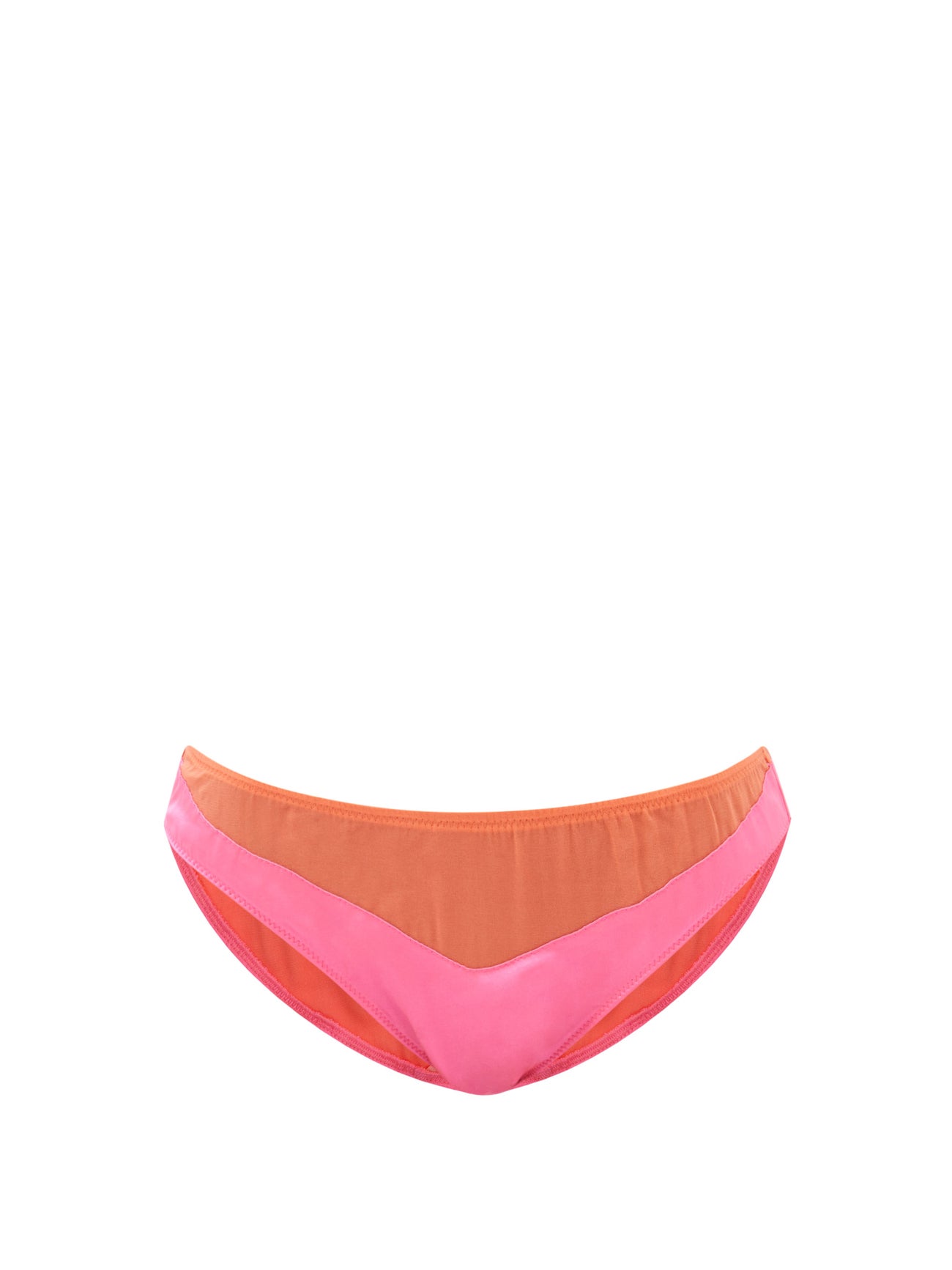 ARAKS Aaron Silk-Blend Satin And Chiffon Briefs in Pink | endource