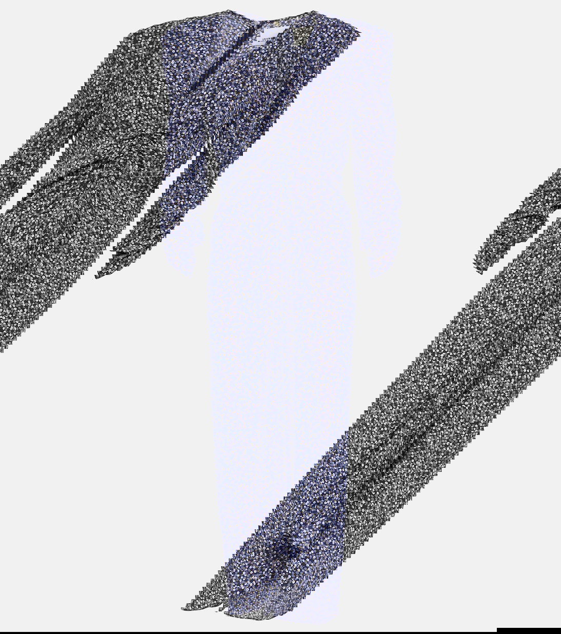 ISABEL MARANT Albini Floral Silk-Blend Midi Dress in Multicoloured ...