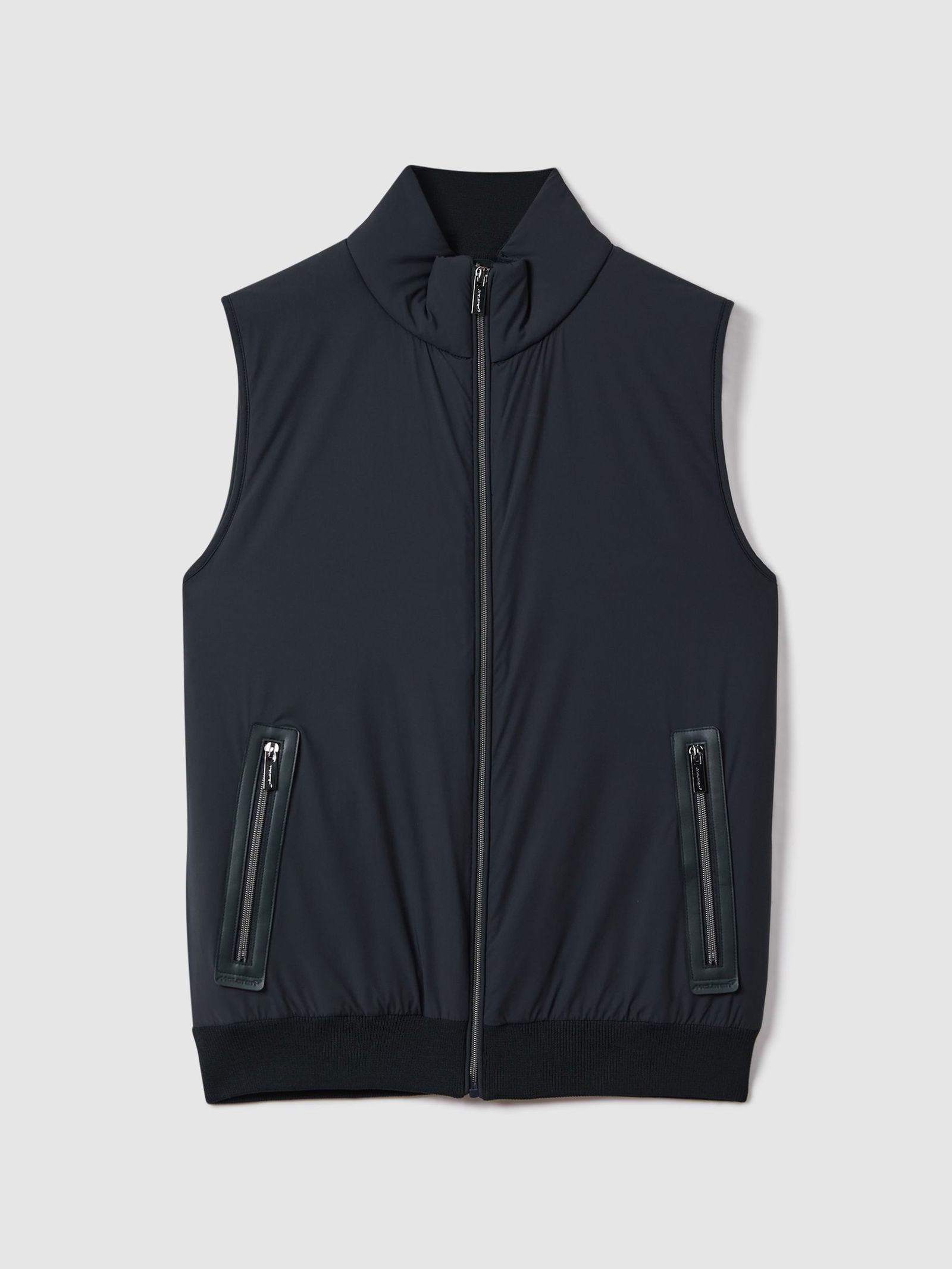 REISS Reiss x McLaren F1 - Castlefield Hybrid Quilt and Knit Gilet in ...