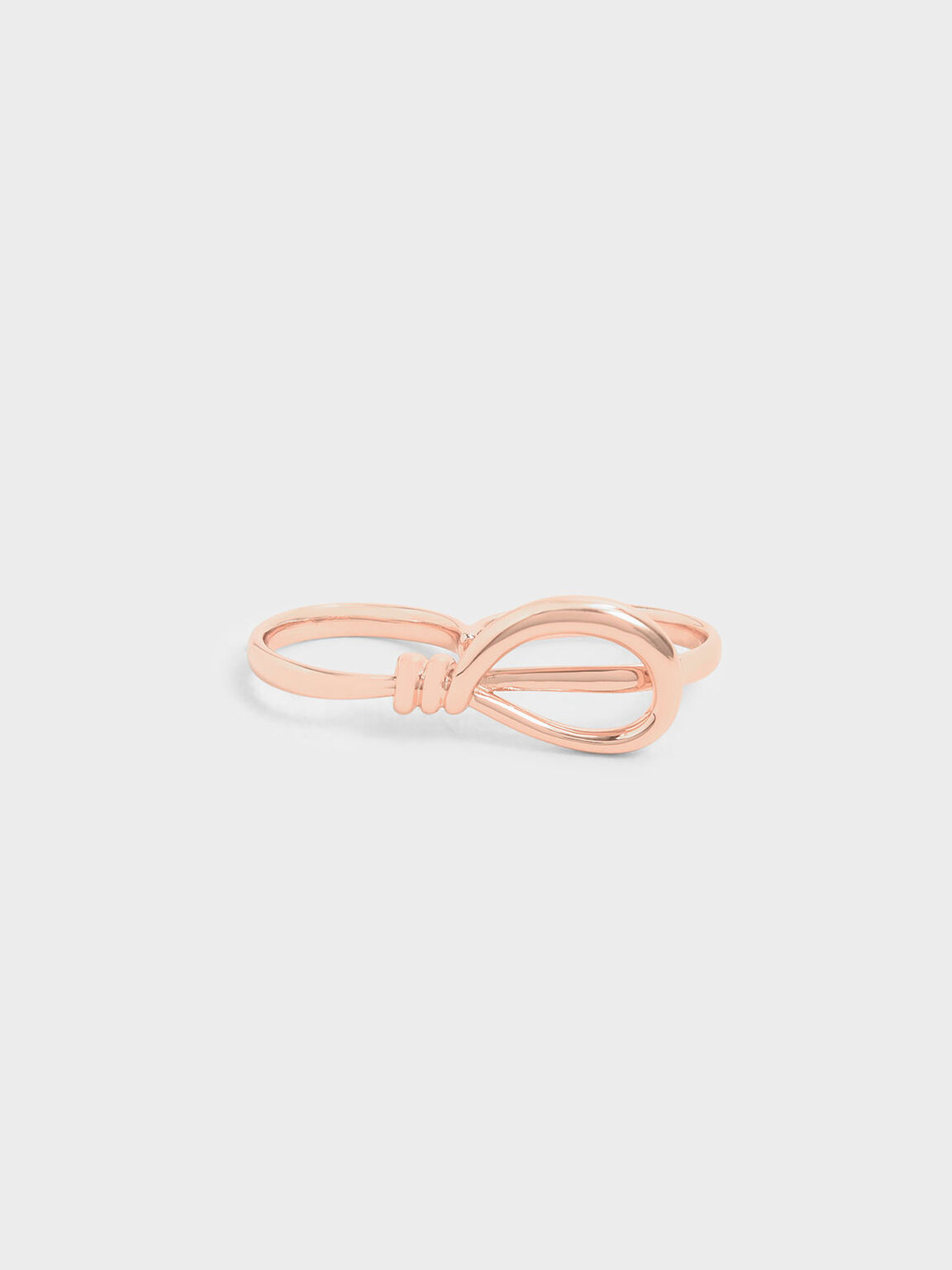 CHARLES & KEITH Knotted Double Ring | Endource