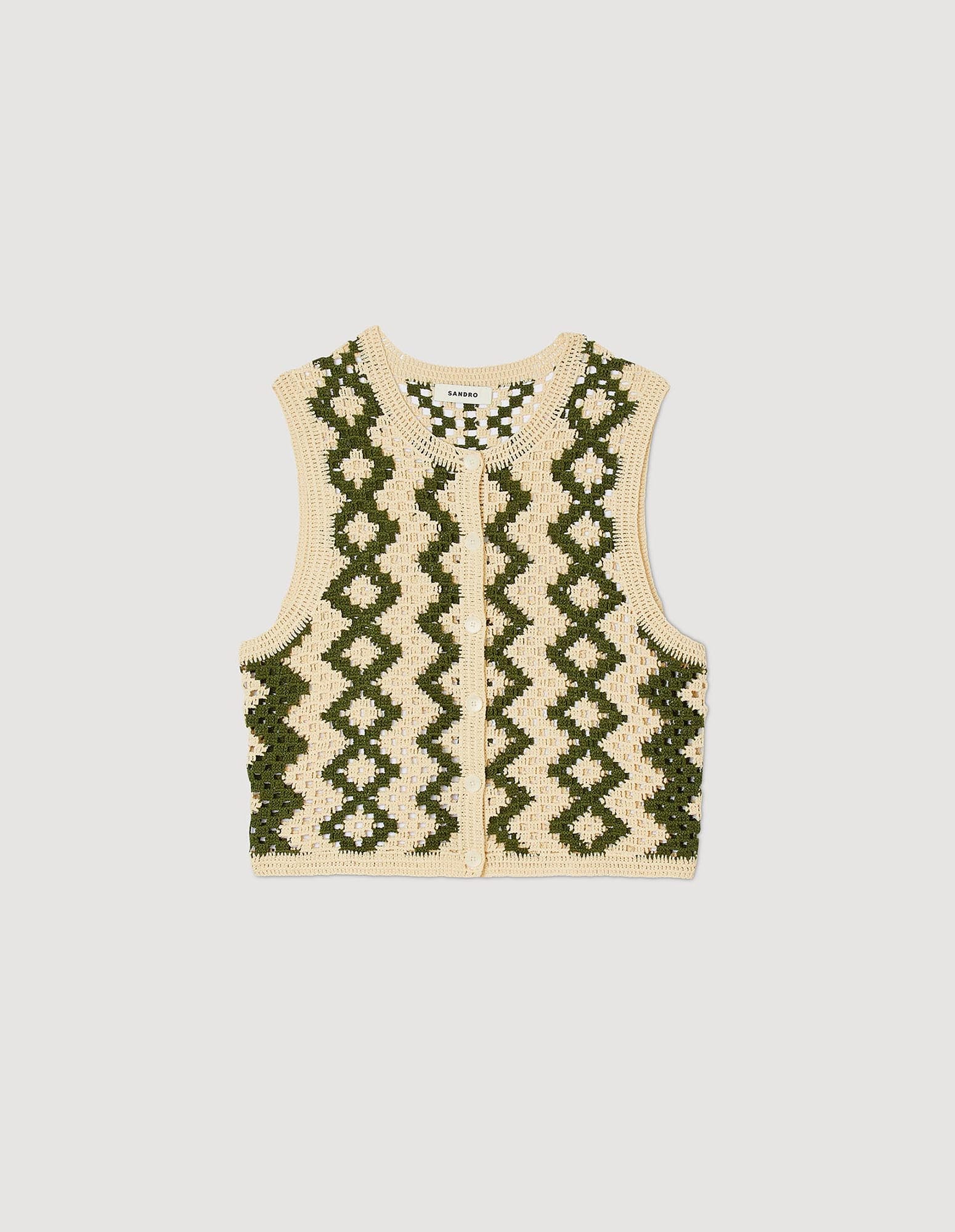 SANDRO Crochet Cardigan | Endource