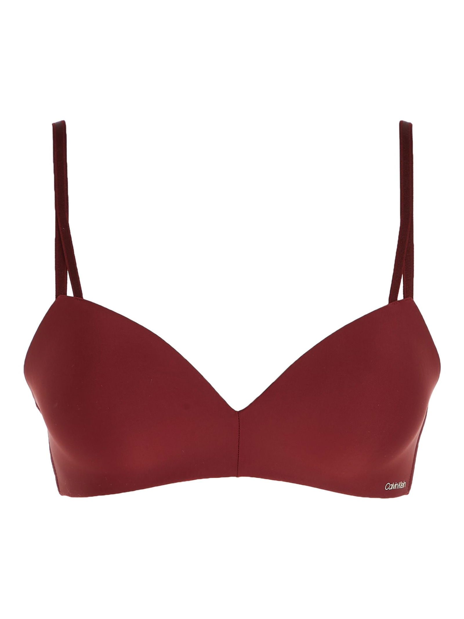 Calvin Klein Seductive Comfort Lift Wire Free Demi Bra In Deep Rouge