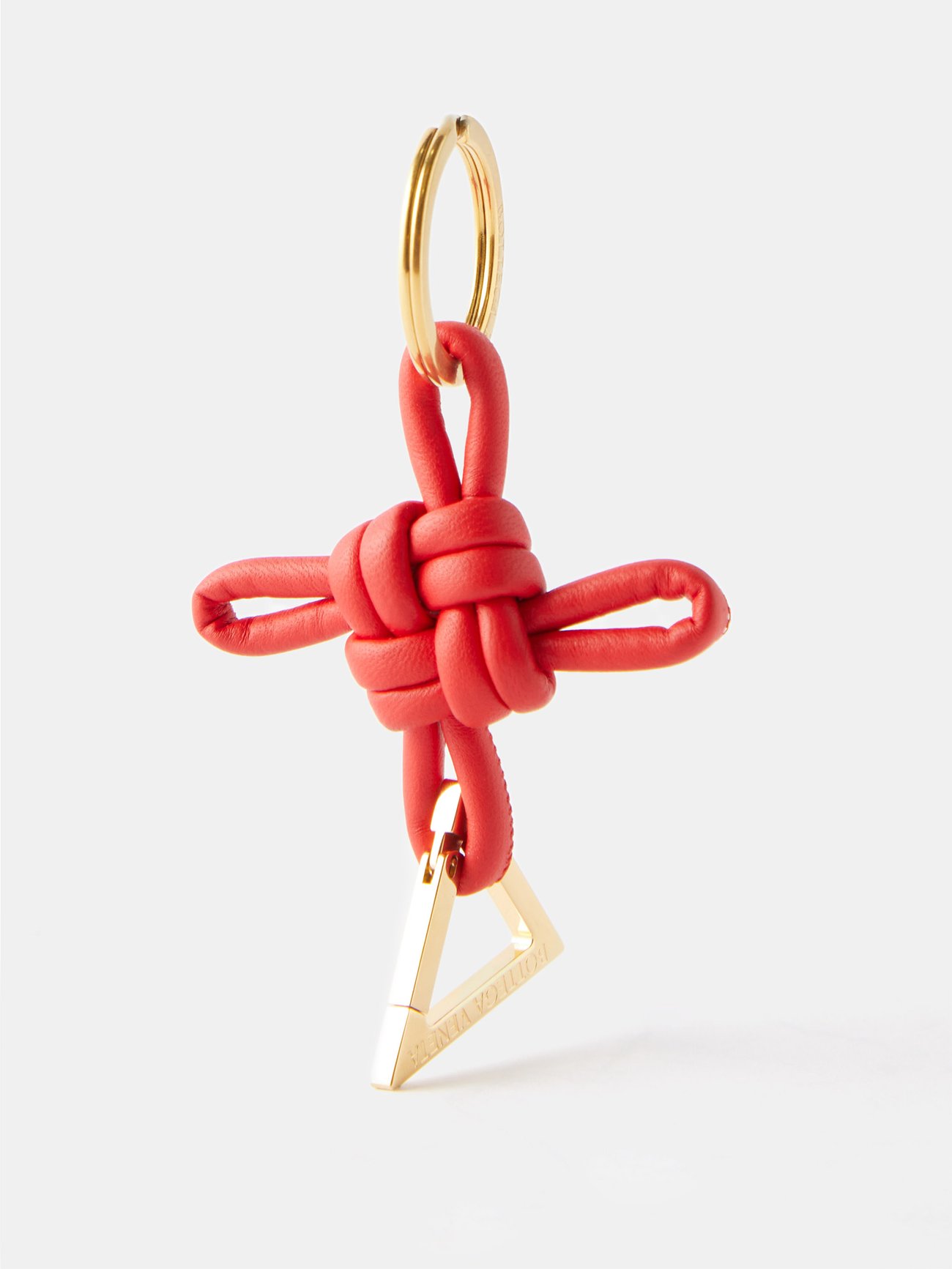 BOTTEGA VENETA Knot Leather Key Ring | endource