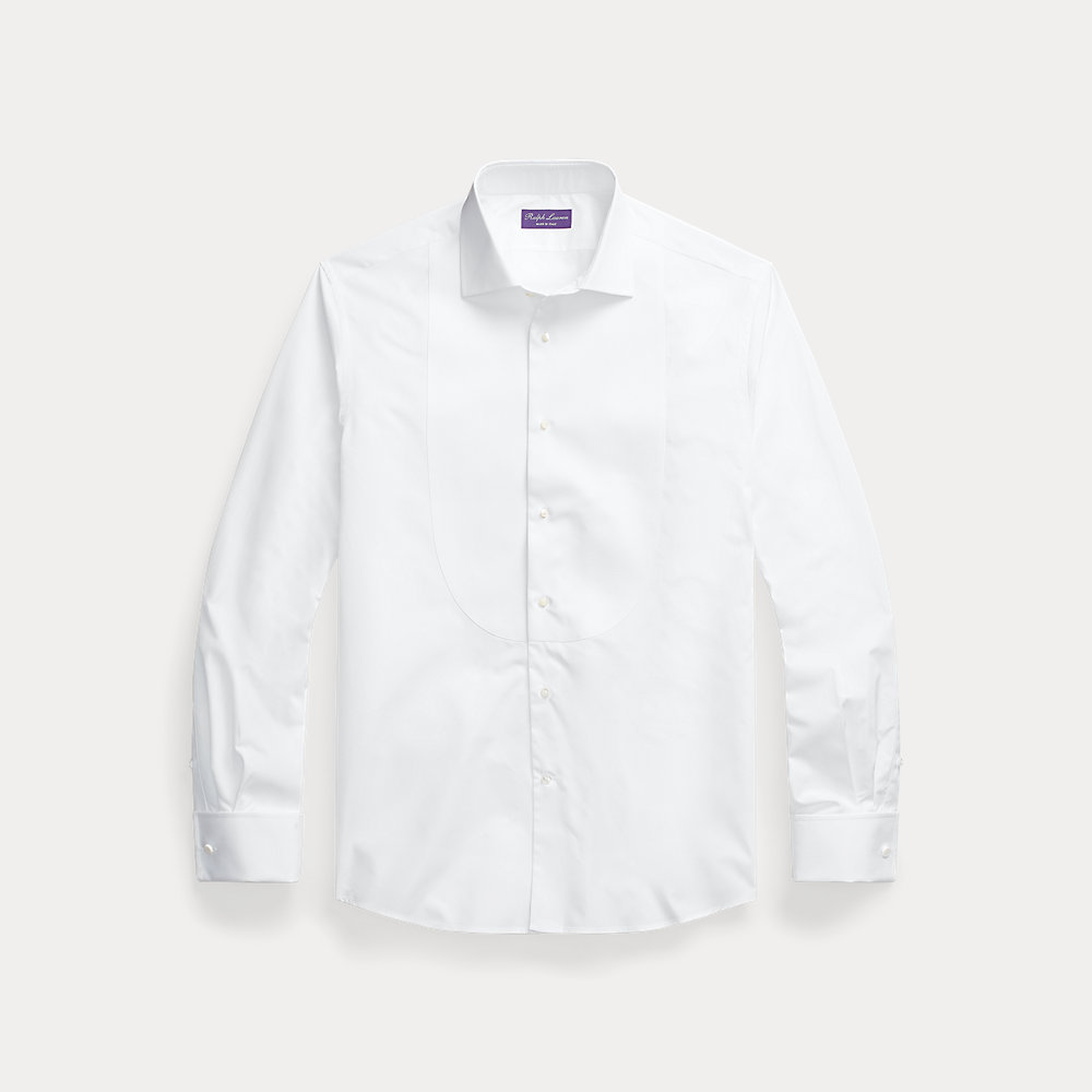 RALPH LAUREN PURPLE LABEL Pique-Bib French Cuff Tuxedo Shirt | Endource