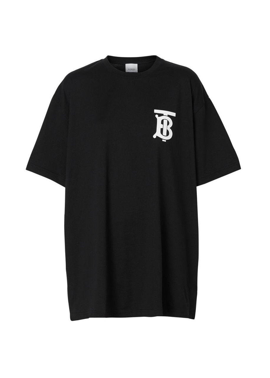 Burberry Monogram Motif Cotton Oversized T Shirt Endource