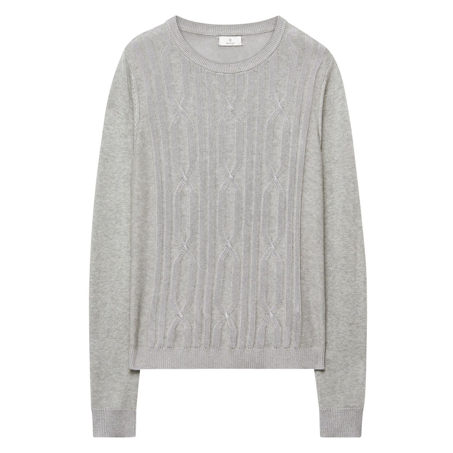 GANT Diamond G Graphic Cable Crewneck Jumper | endource