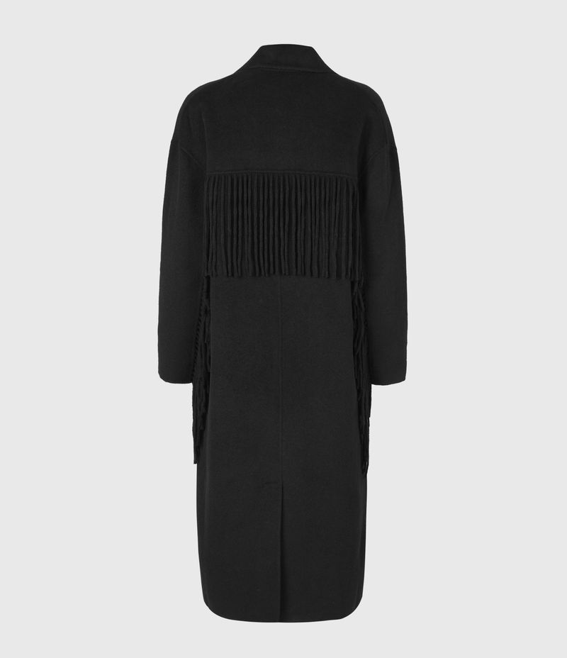 ALLSAINTS Freya Wool Blend Coat in Black | Endource