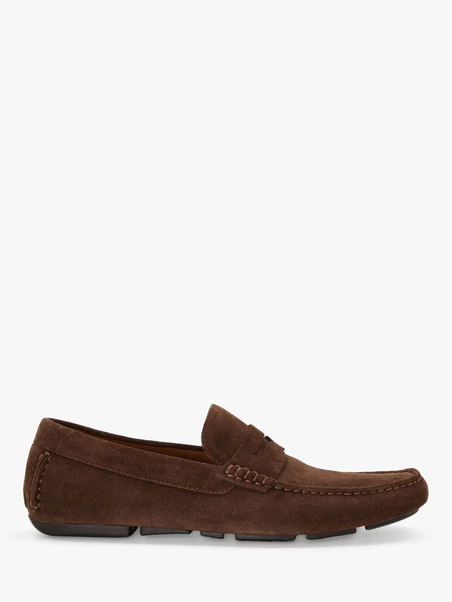 DUNE Bradlay Suede Square Toe Moccasin Loafers | Endource