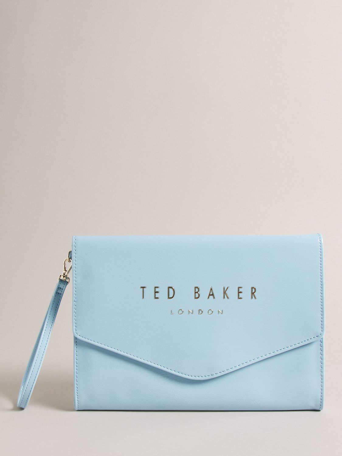 TED BAKER Crinkie Crinkle Icon Pouch in Light Blue | Endource