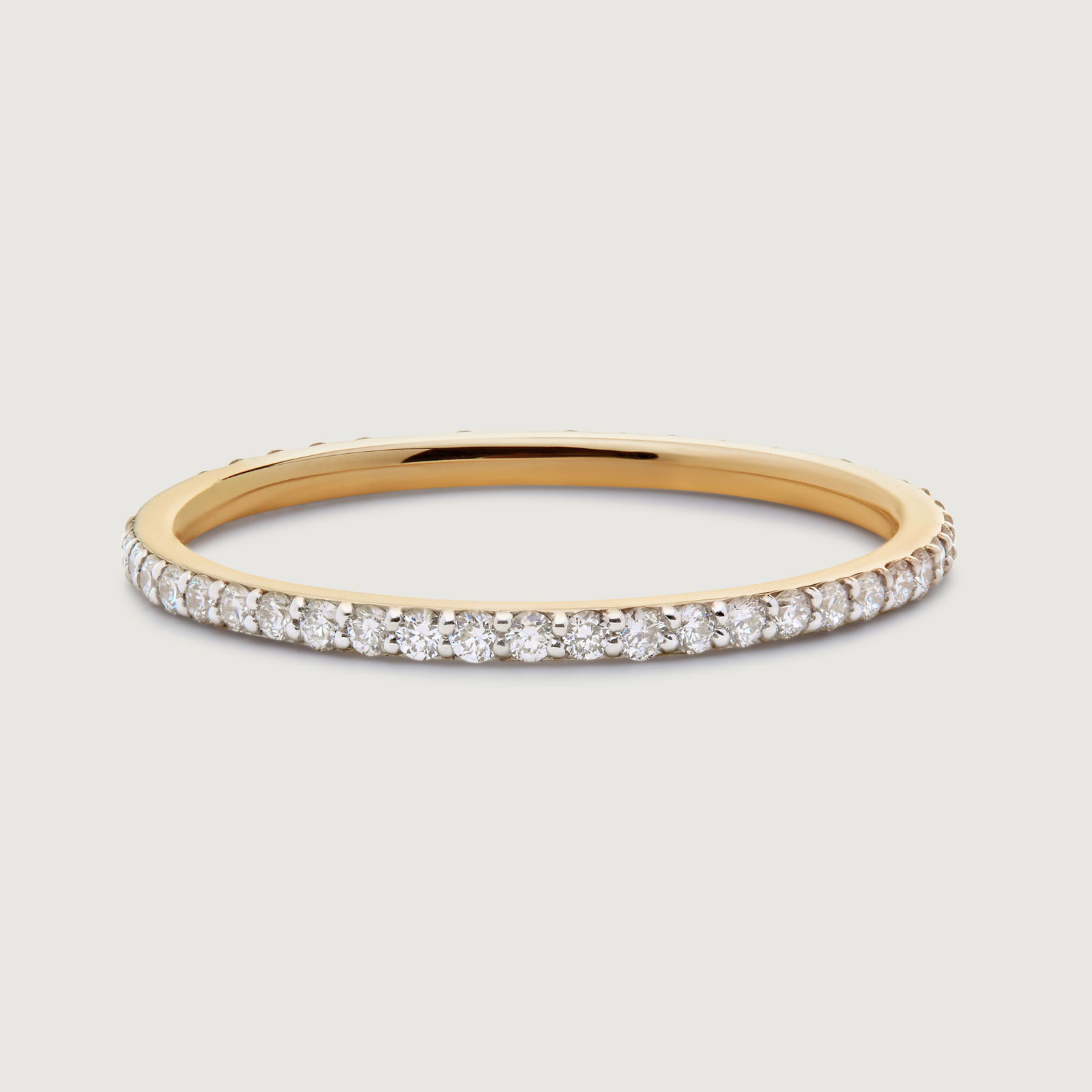 MONICA VINADER Lab Grown Diamond Eternity Ring in 14k Solid Gold | endource