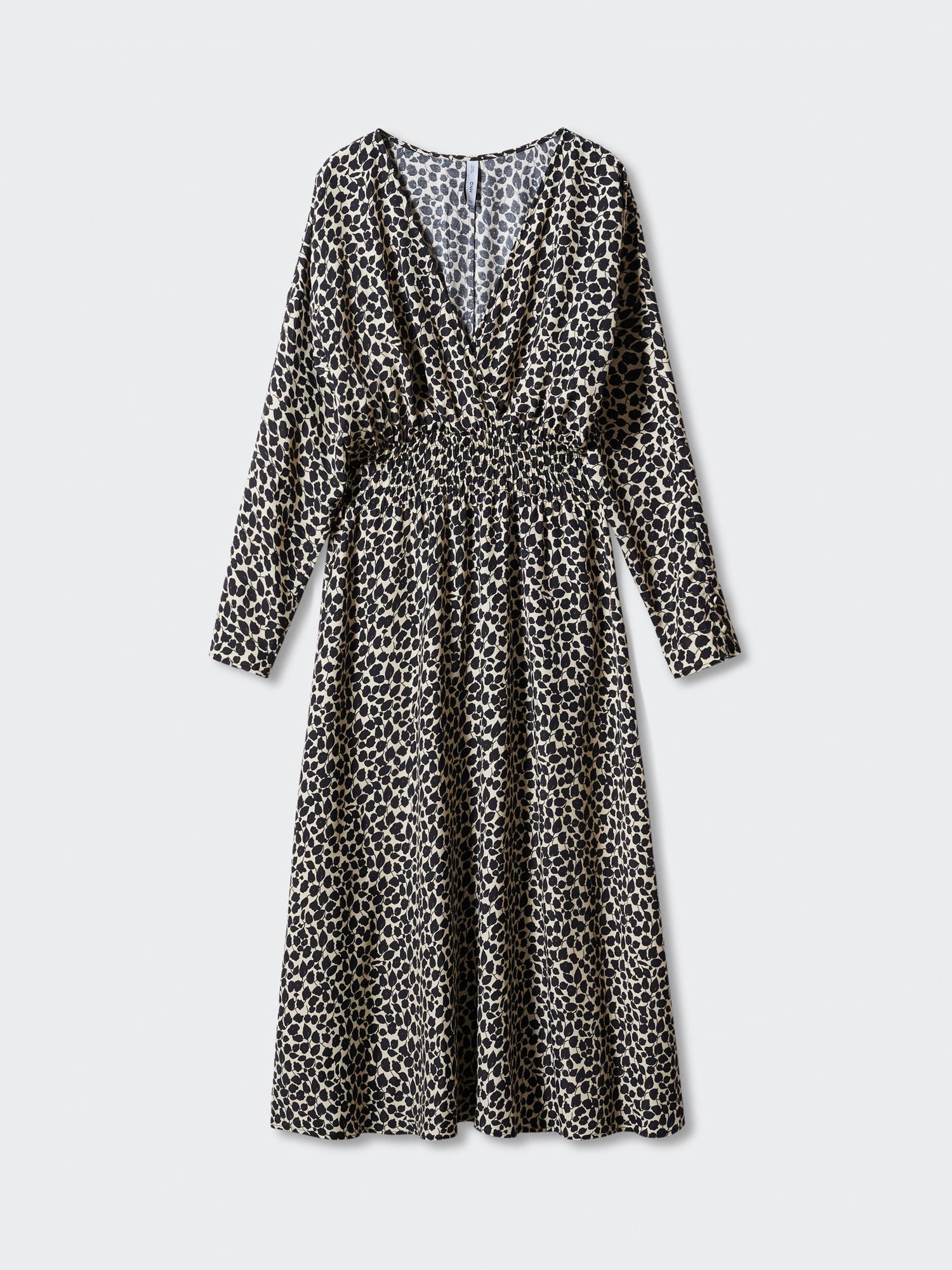 MANGO Kim Printed Dress With Ruffled Detail | endource