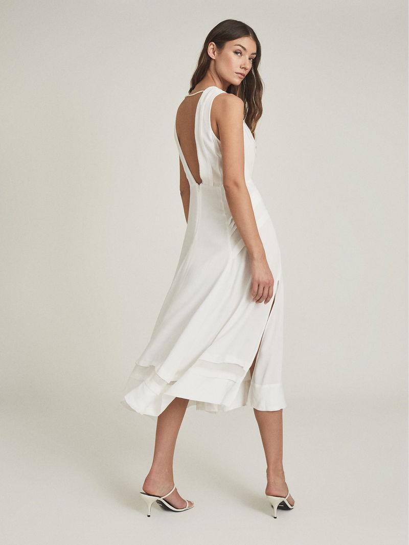 REISS Marcella Split Front Beach Dress | endource