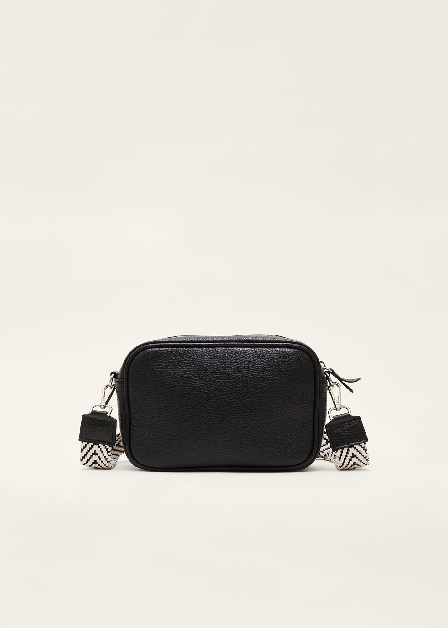 PHASE EIGHT Reagan Leather Cross Body Strap Bag in Black | endource