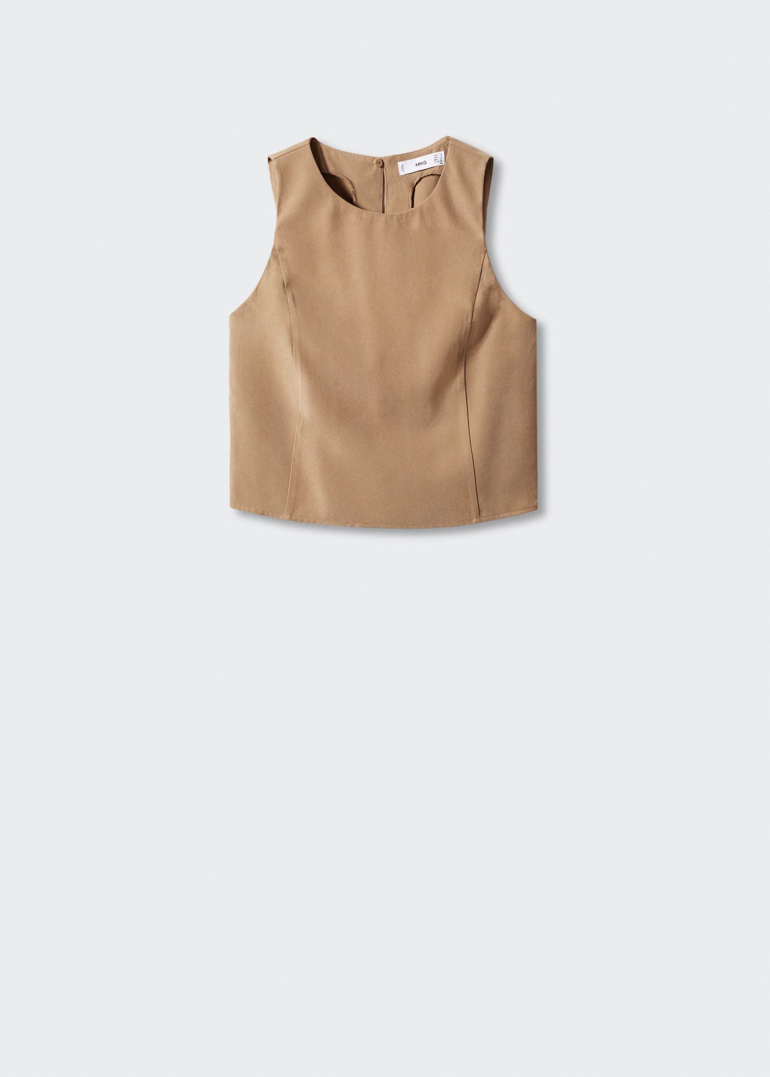 MANGO Crop Top With Wide Straps | endource