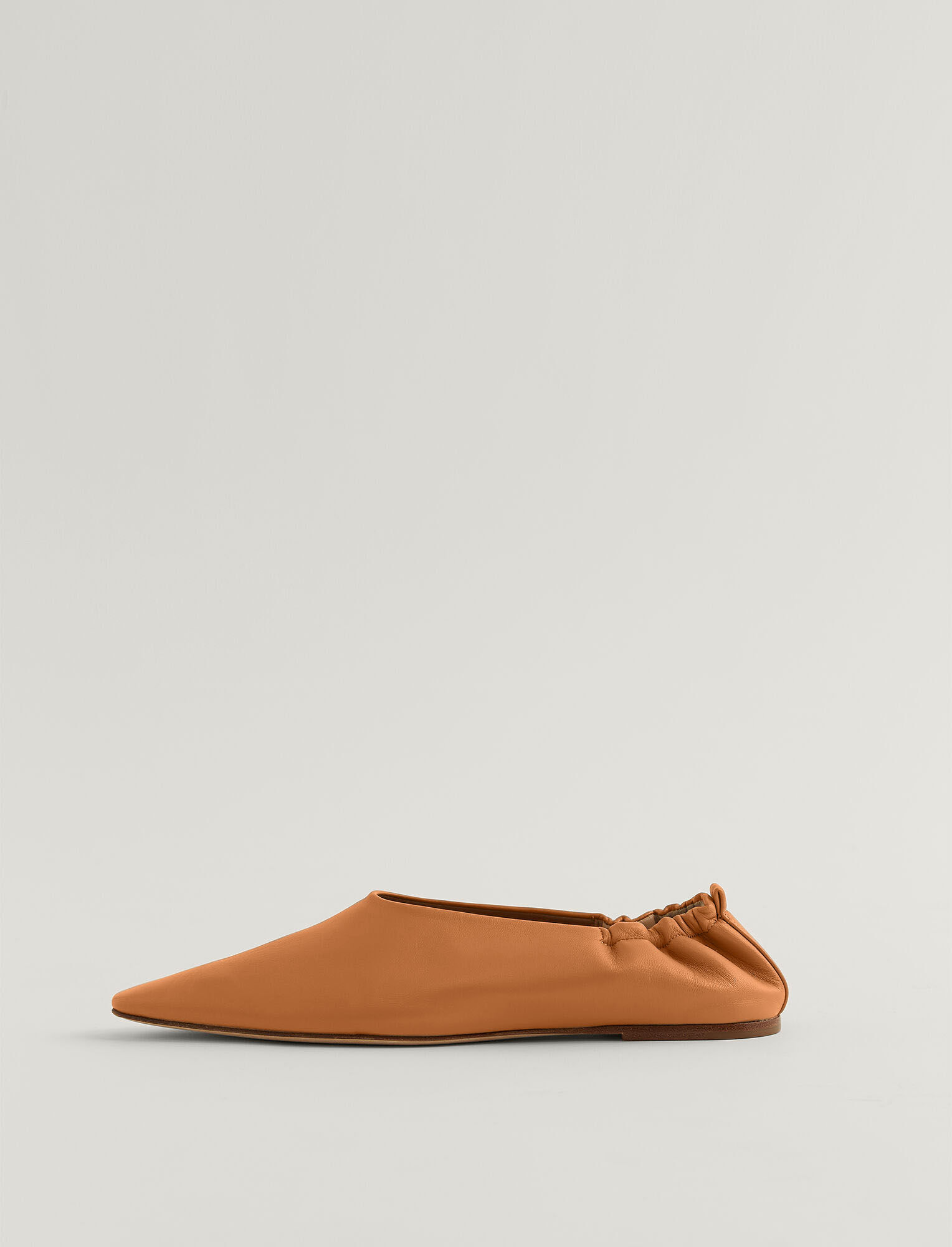 JOSEPH Leather Pointy Ballerina Shoes | endource
