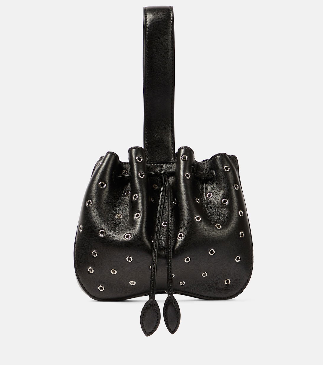 Alaïa Rose Marie Mini Embellished Leather Clutch | endource