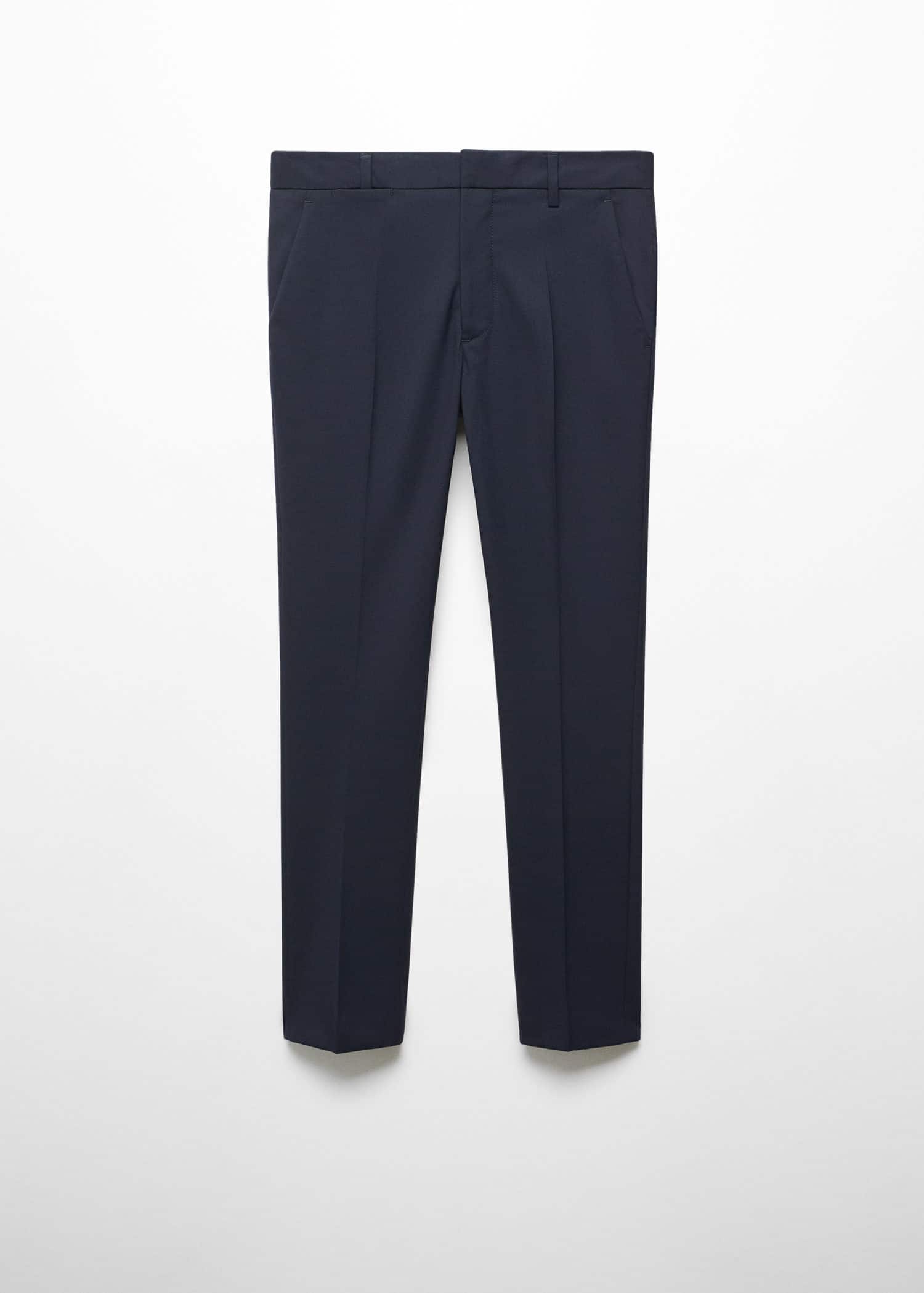MANGO Suit Trousers in Dark Navy | endource