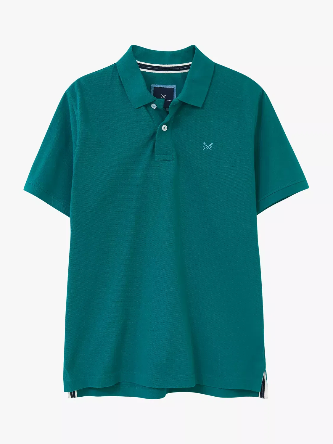 CREW CLOTHING Organic Cotton Ocean Polo Shirt in Dark Blue | Endource