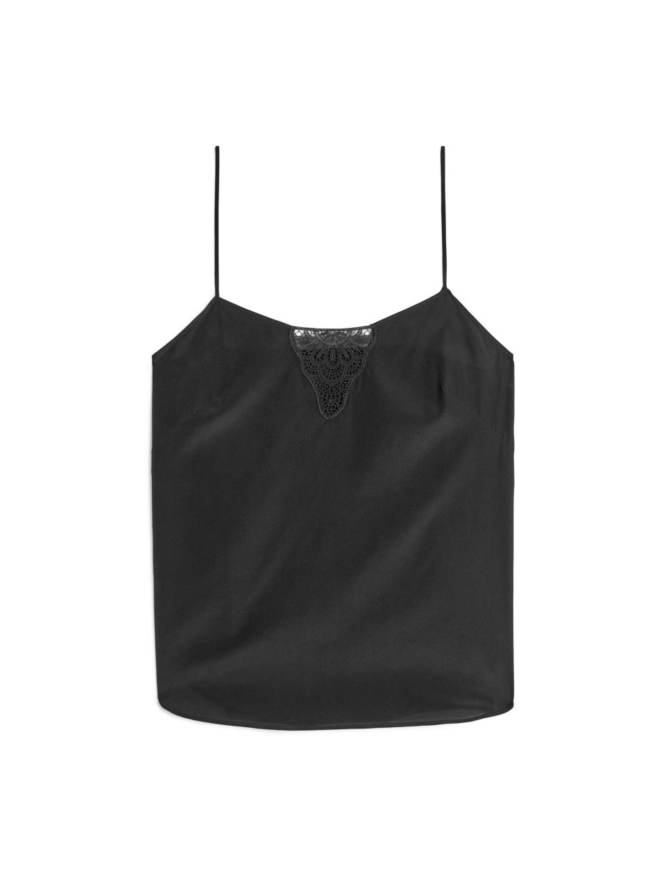 ARKET Silk Spaghetti-Strap Top | Endource
