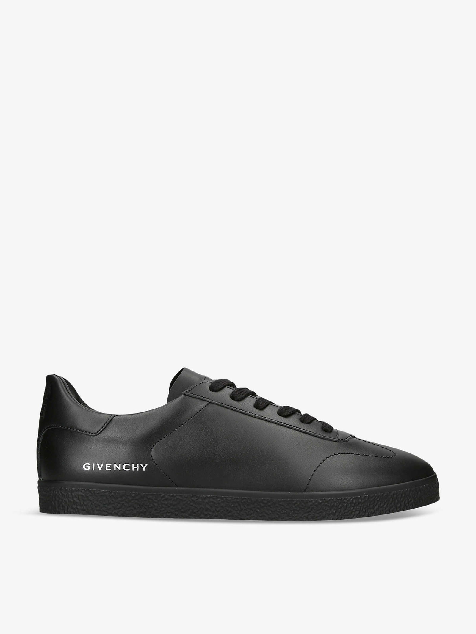 GIVENCHY Town Leather Low-Top Trainers in BLACK | endource