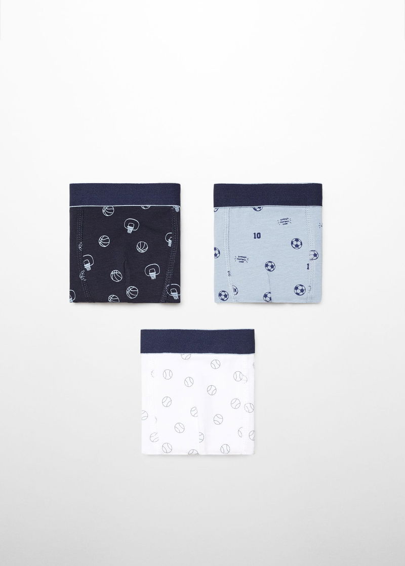 MANGO 3 Boxer Pack in Blue | endource