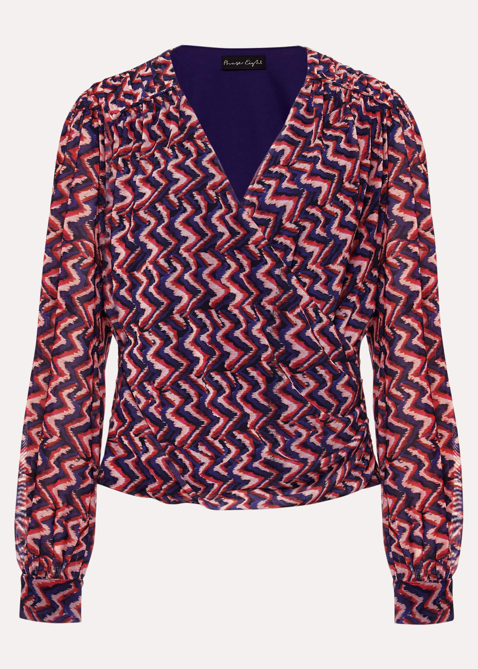 PHASE EIGHT Dorathy Zig Zag Mesh Top in Multi-Coloured | endource
