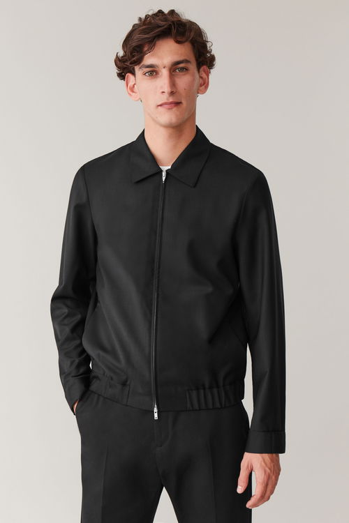 COS Zip-up Wool Jacket | endource