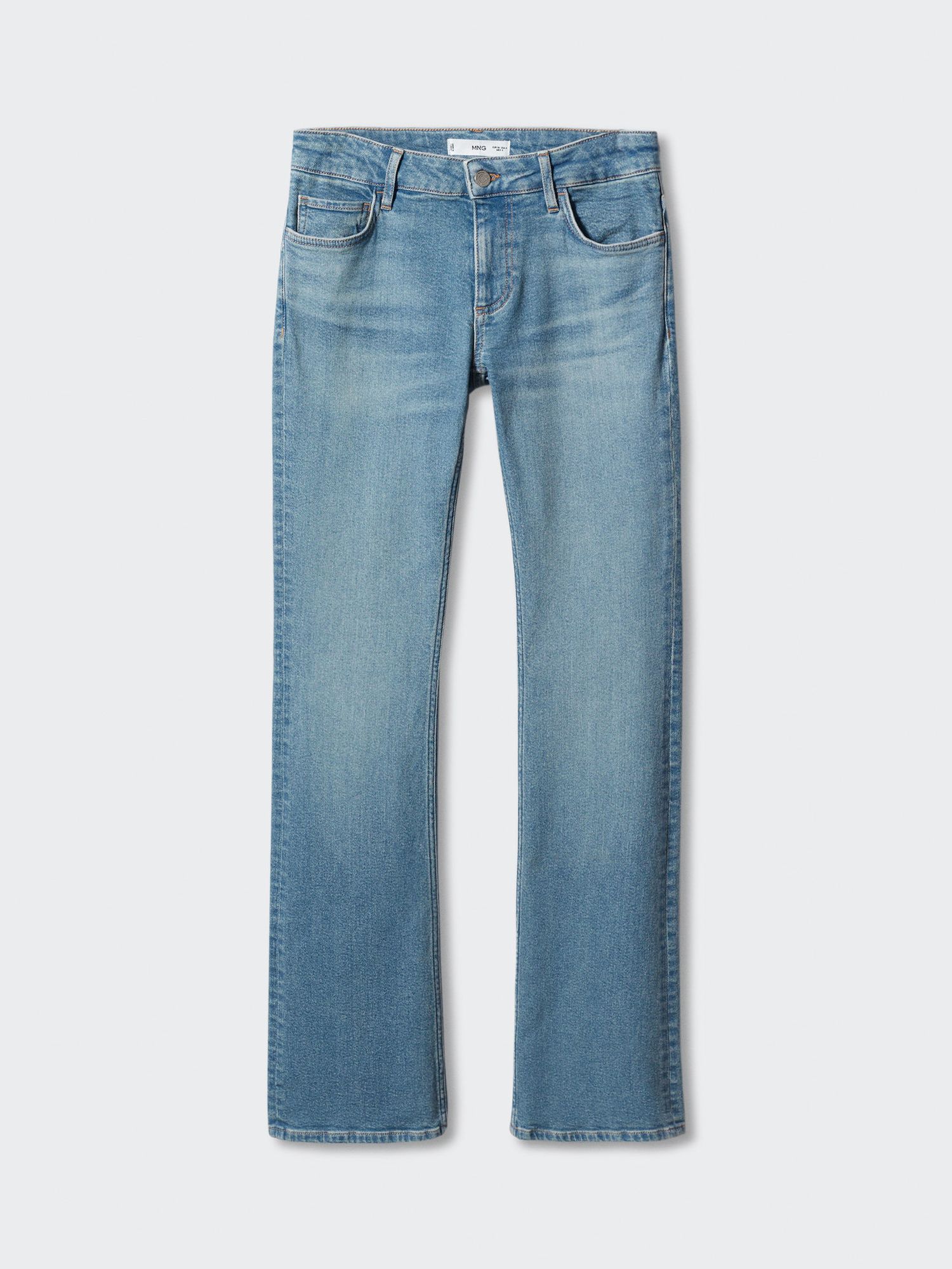 MANGO Kate Low Rise Jeans in Blue | endource