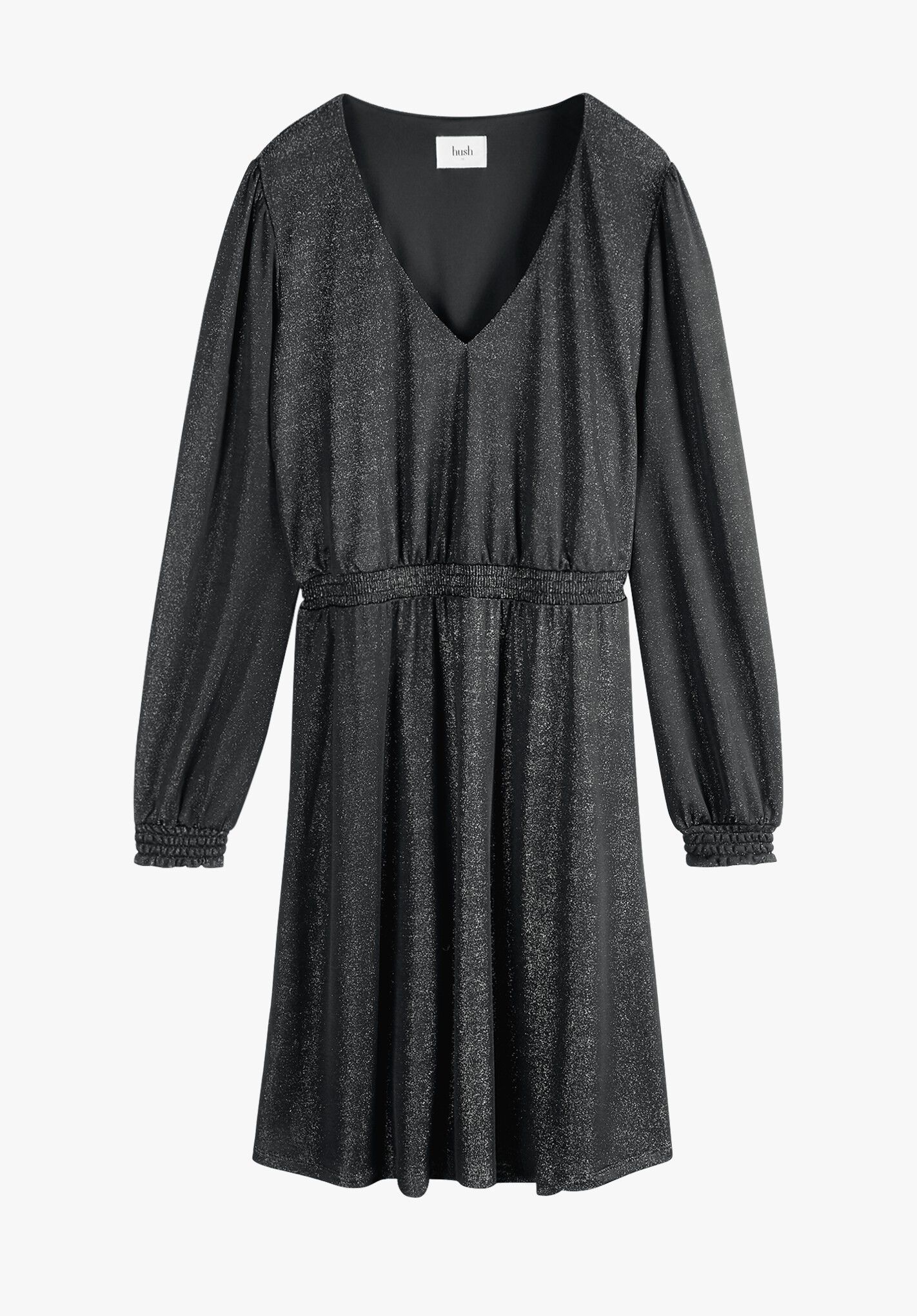 HUSH Jasleen Jersey Mini Dress in Black | Endource