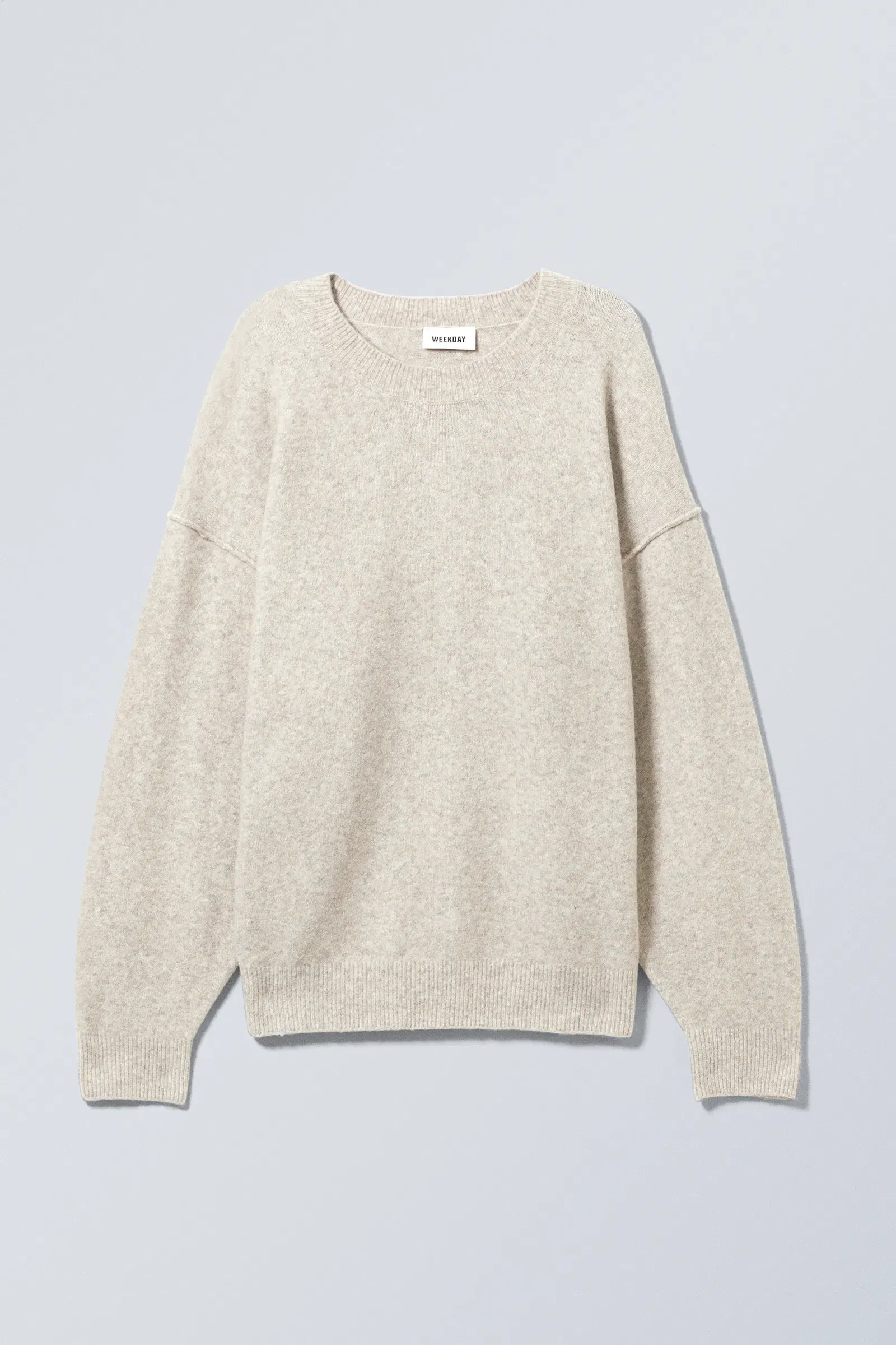 WEEKDAY Annie Knit Sweater in Light Mole | endource