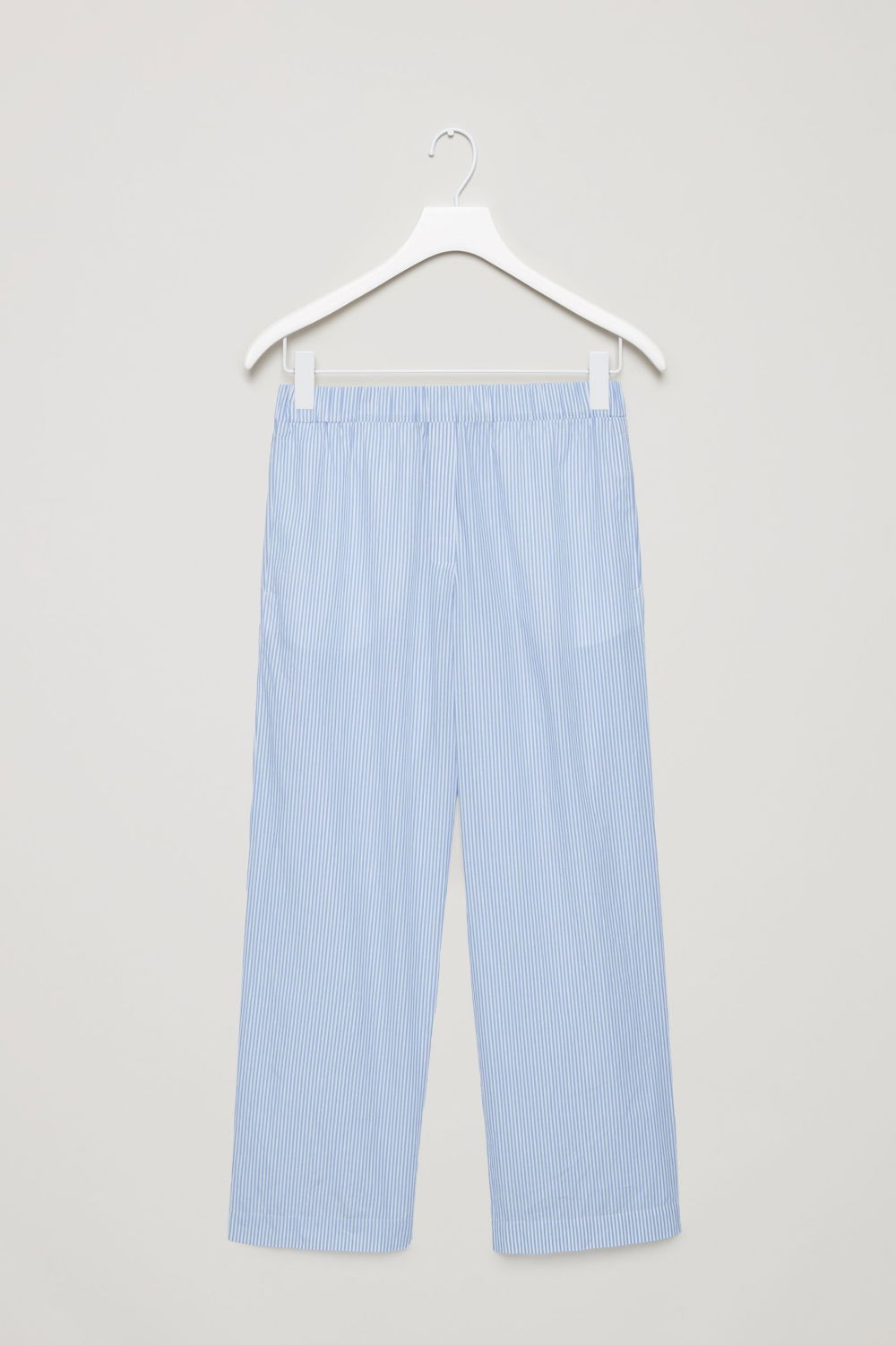 COS Striped Cotton Pyjama Trousers in Cornflower blue | endource