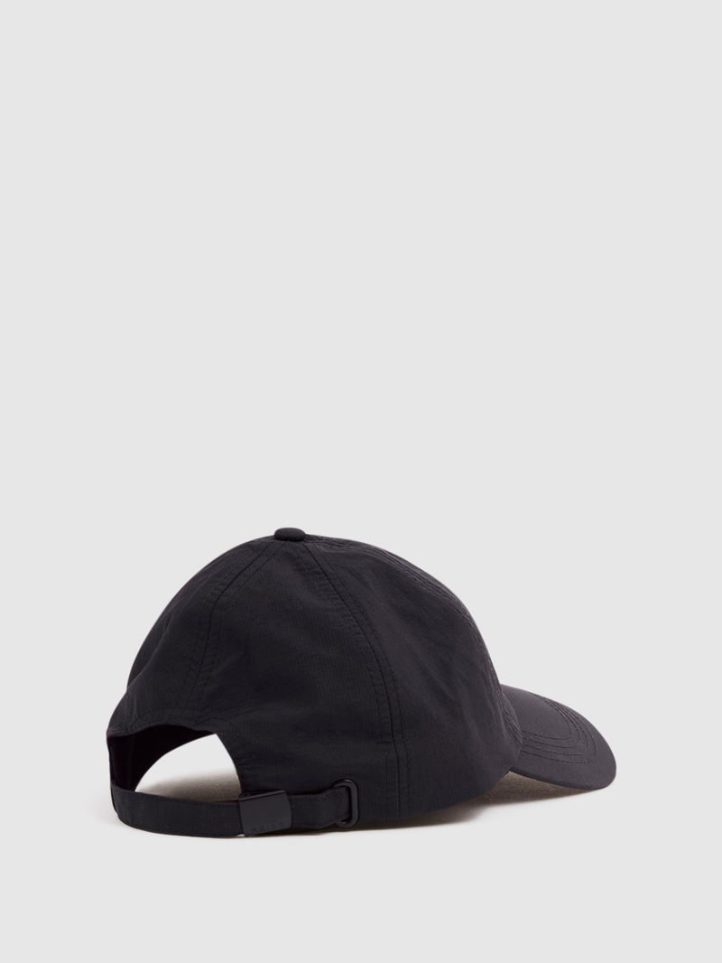 REISS Fento Ripstop Baseball Cap in Black | endource