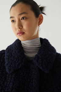 COS Wool Teddy Fleece Coat | endource