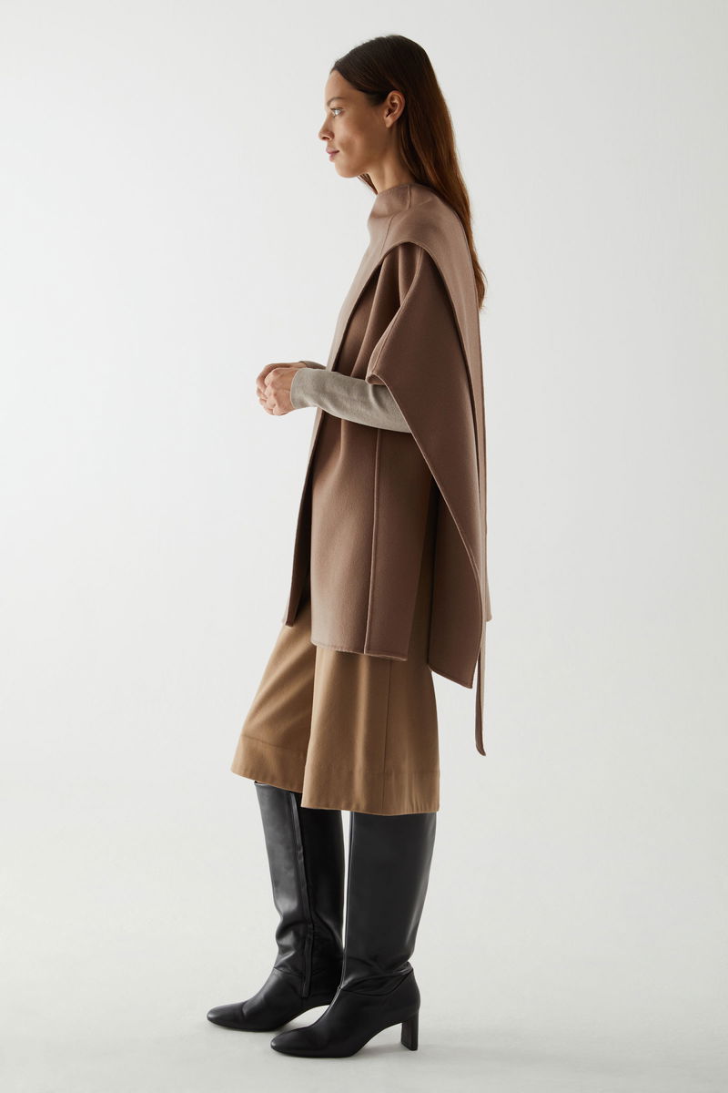 COS Wool Mix Hybrid Cape | endource
