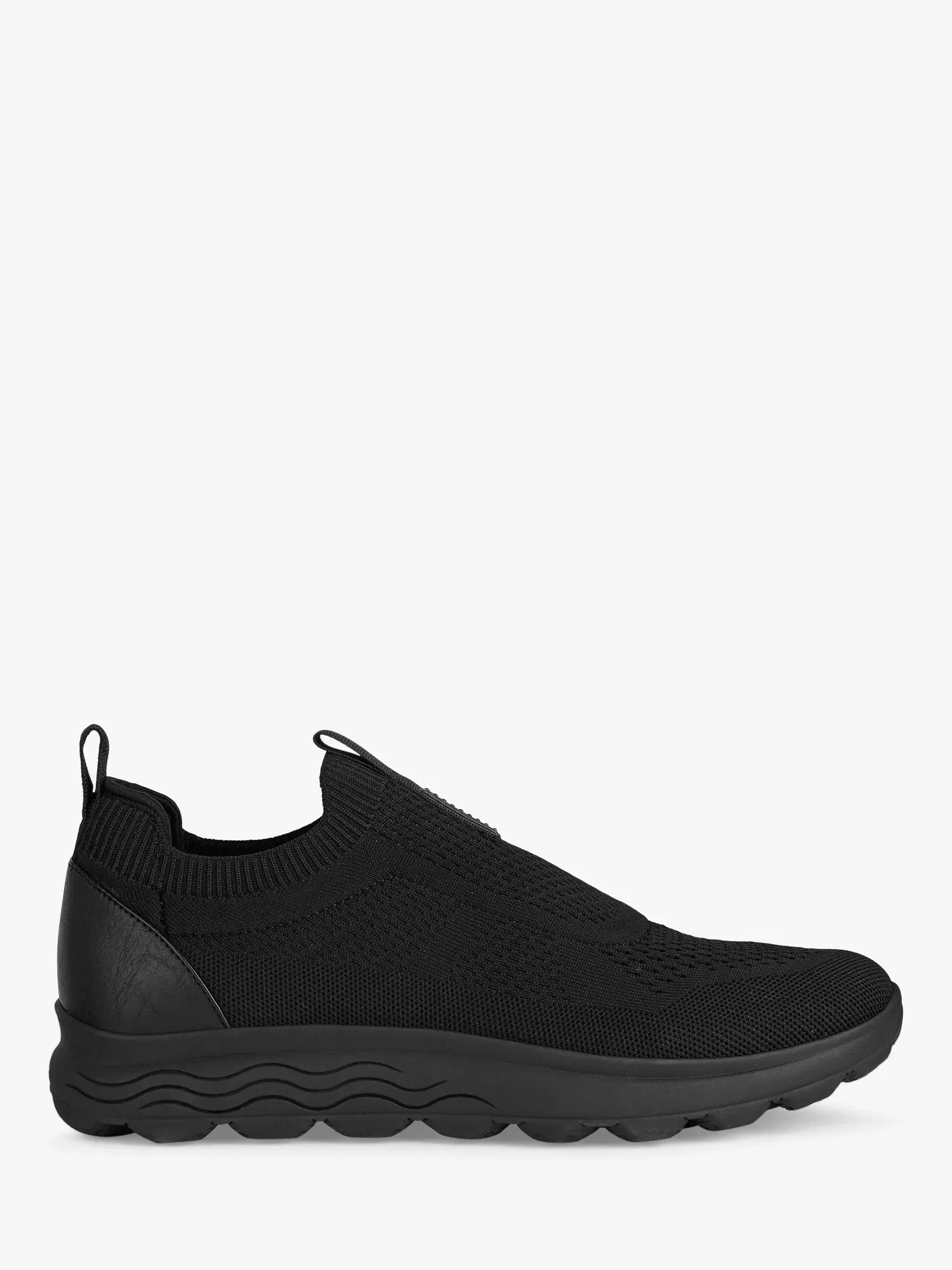 Geox U Spherica Slip On Trainers in Black | endource