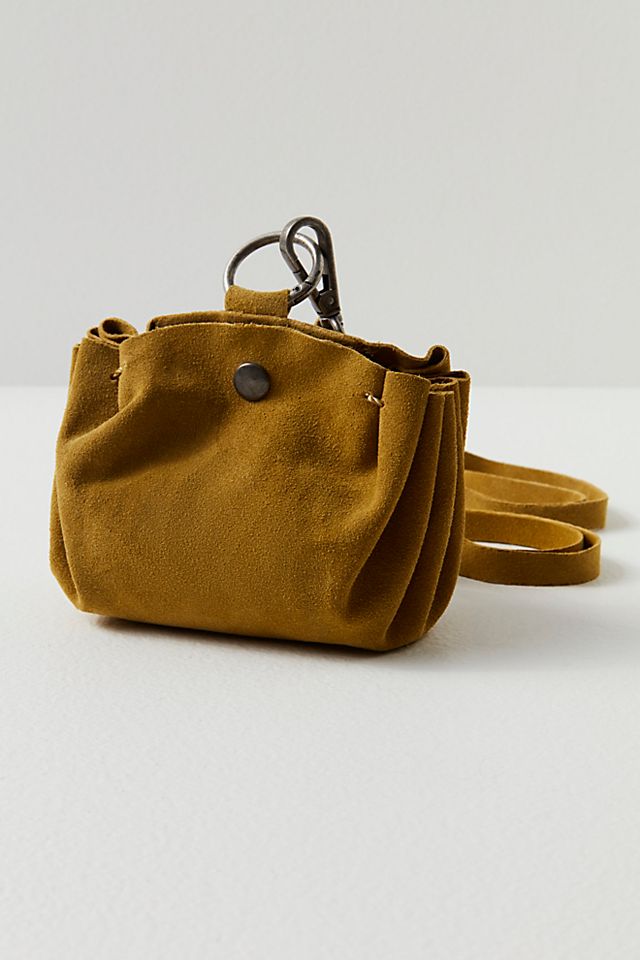 FREE PEOPLE FP Cllection - Celeste Suede Mini Pouch in Acid Lime | Endource